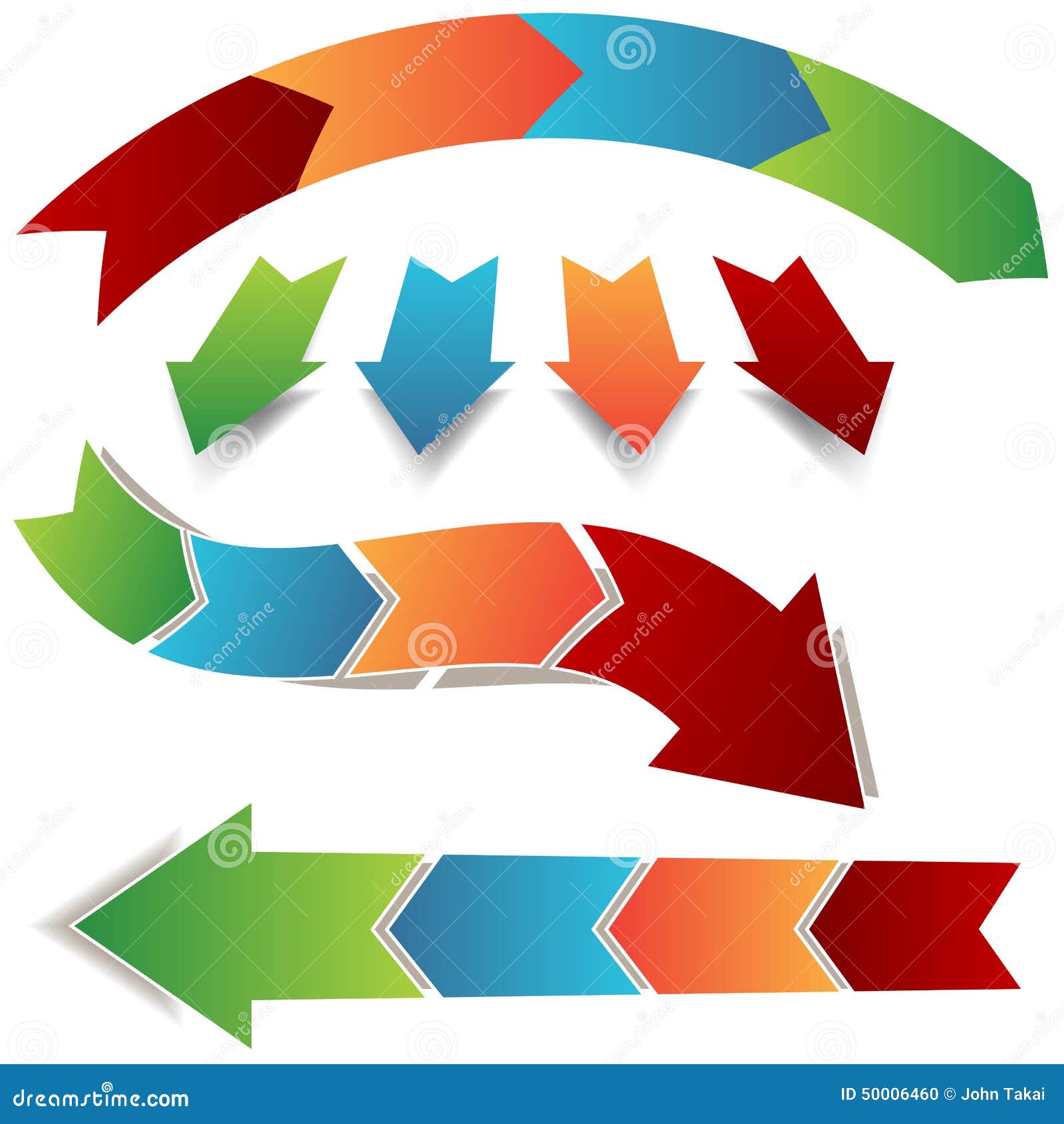 Iconos De Proceso De La Flecha Ilustración del Vector - Ilustración de ...
