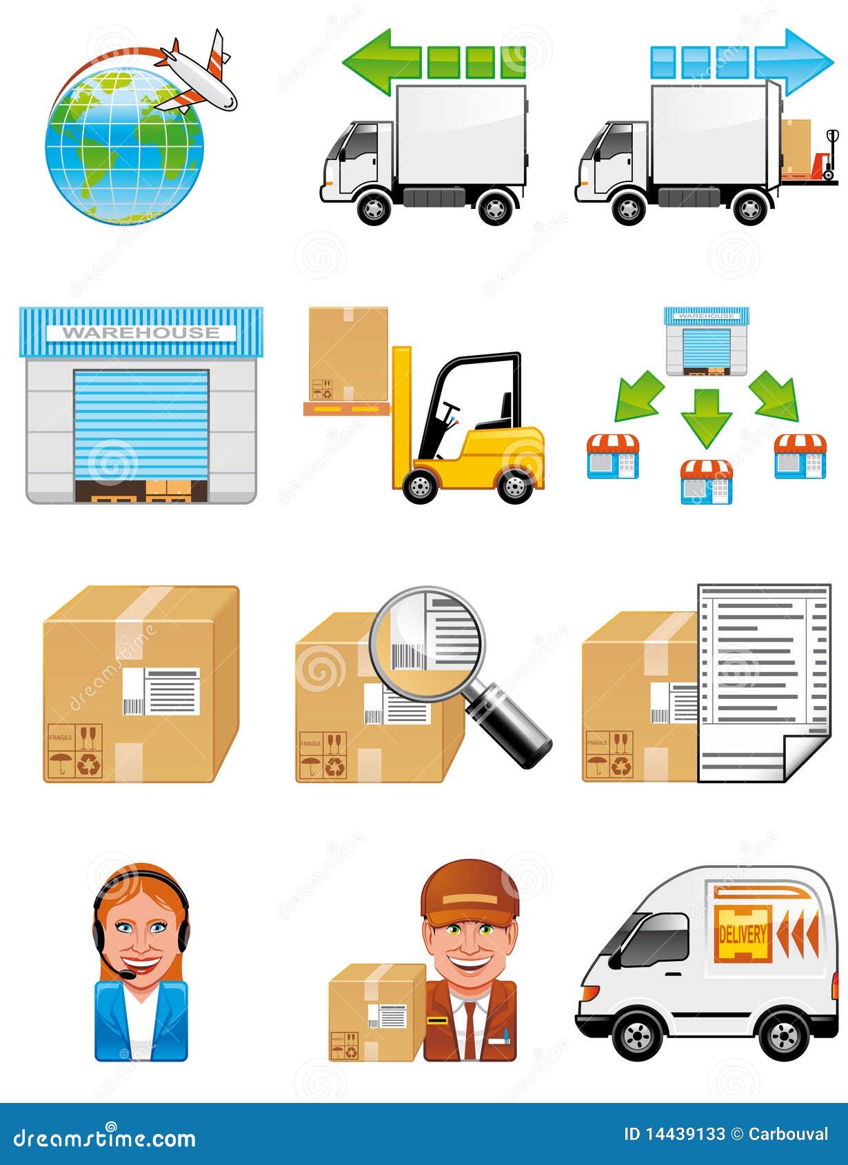 Iconos Del Almacenaje Y De La Salida Stock de ilustración - Ilustración ...