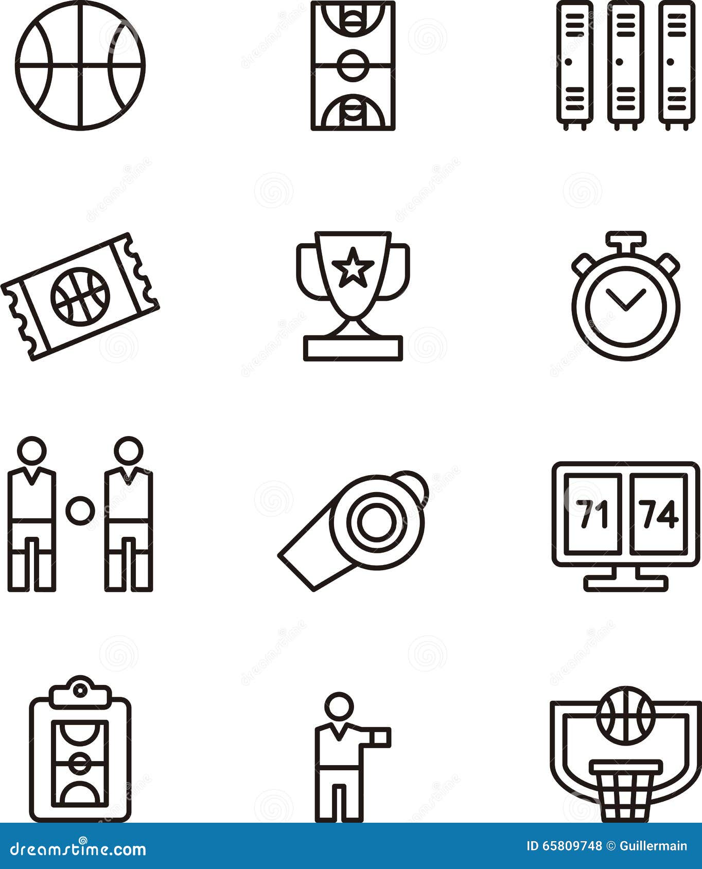 Iconos Del Baloncesto Stock Photos - 284 Images