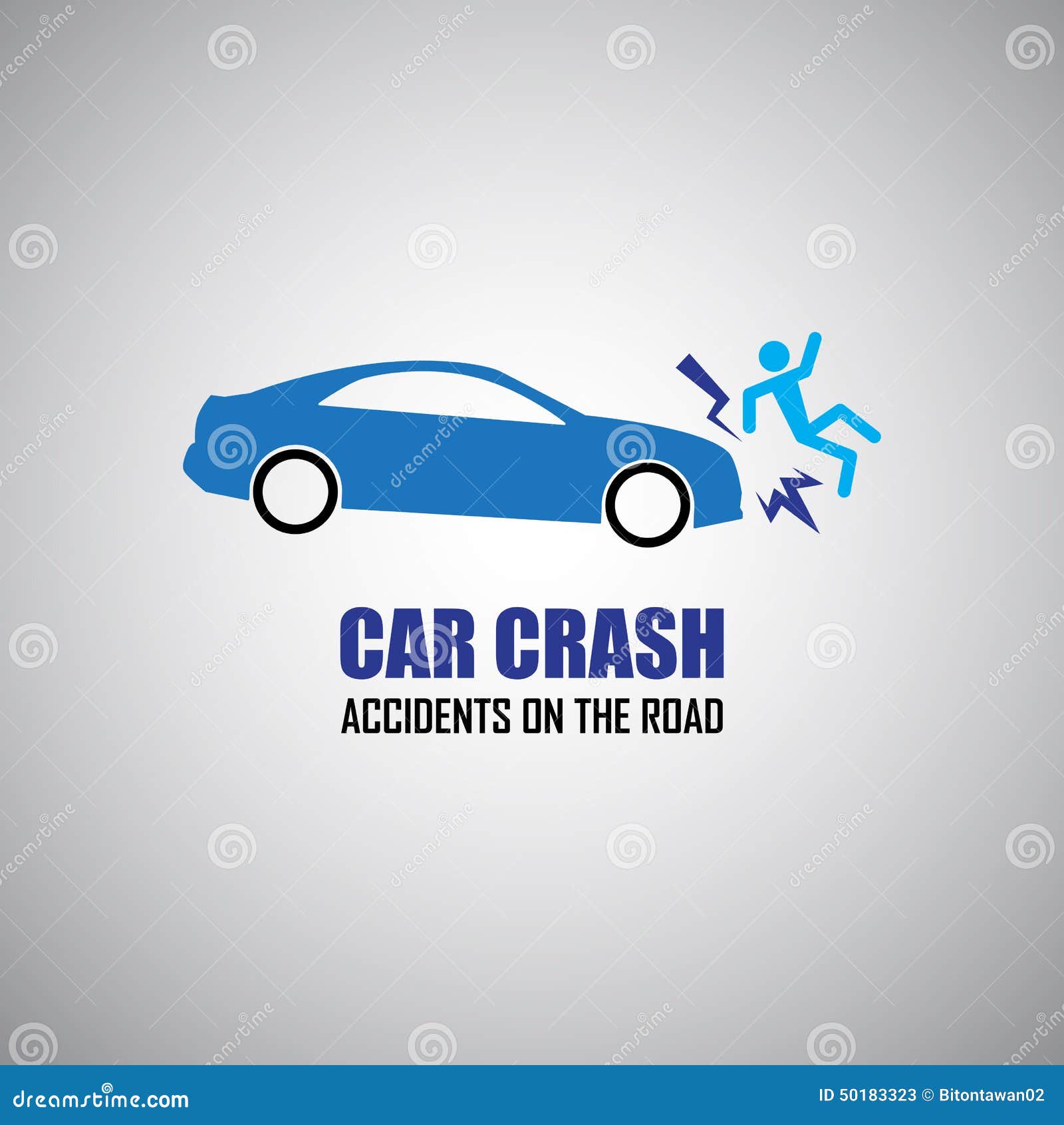 Iconos Del Choque De Coche Y De Los Accidentes Ilustración del Vector ...