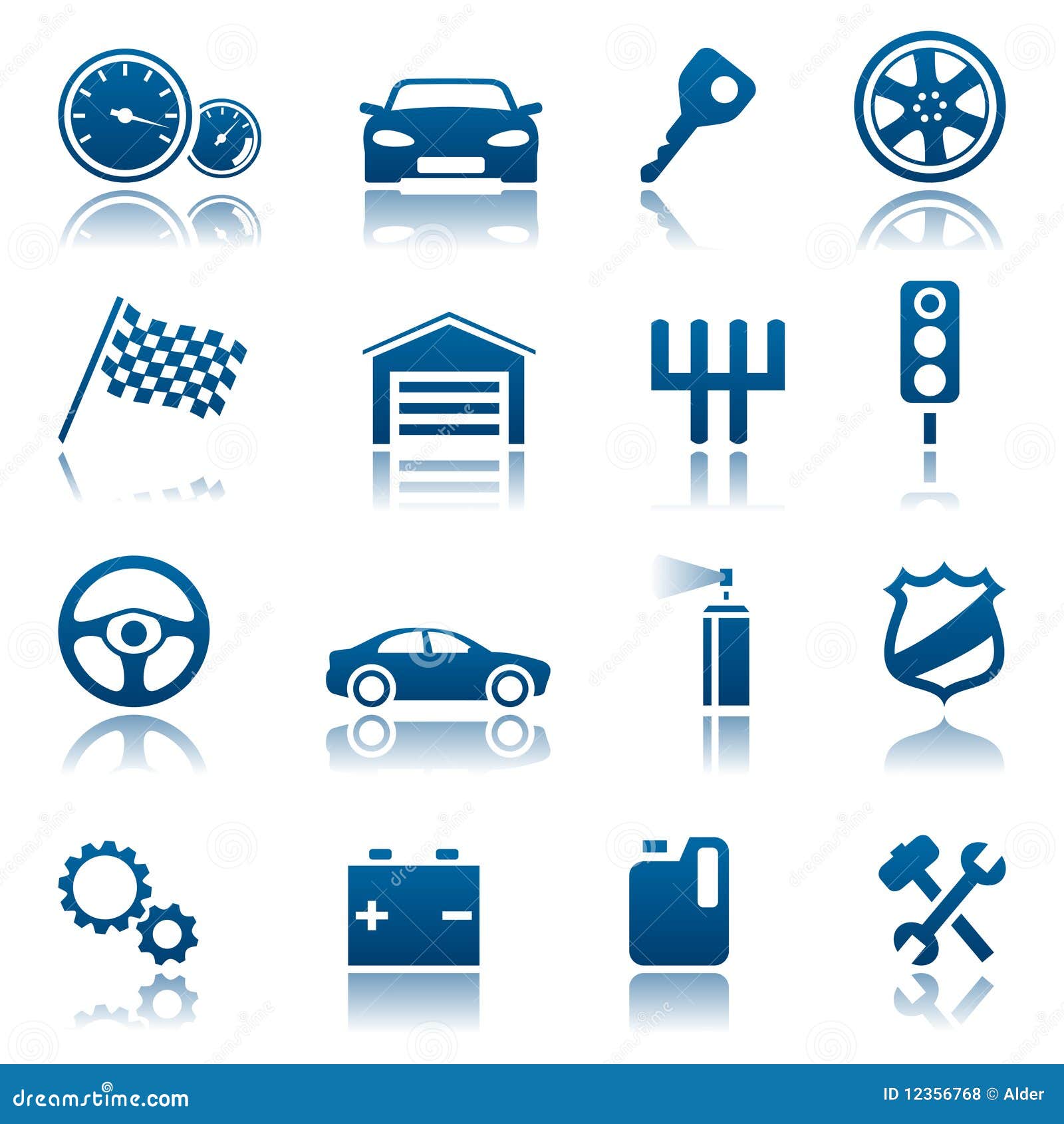 Iconos del coche ilustración del vector. Ilustración de muestras - 12356768
