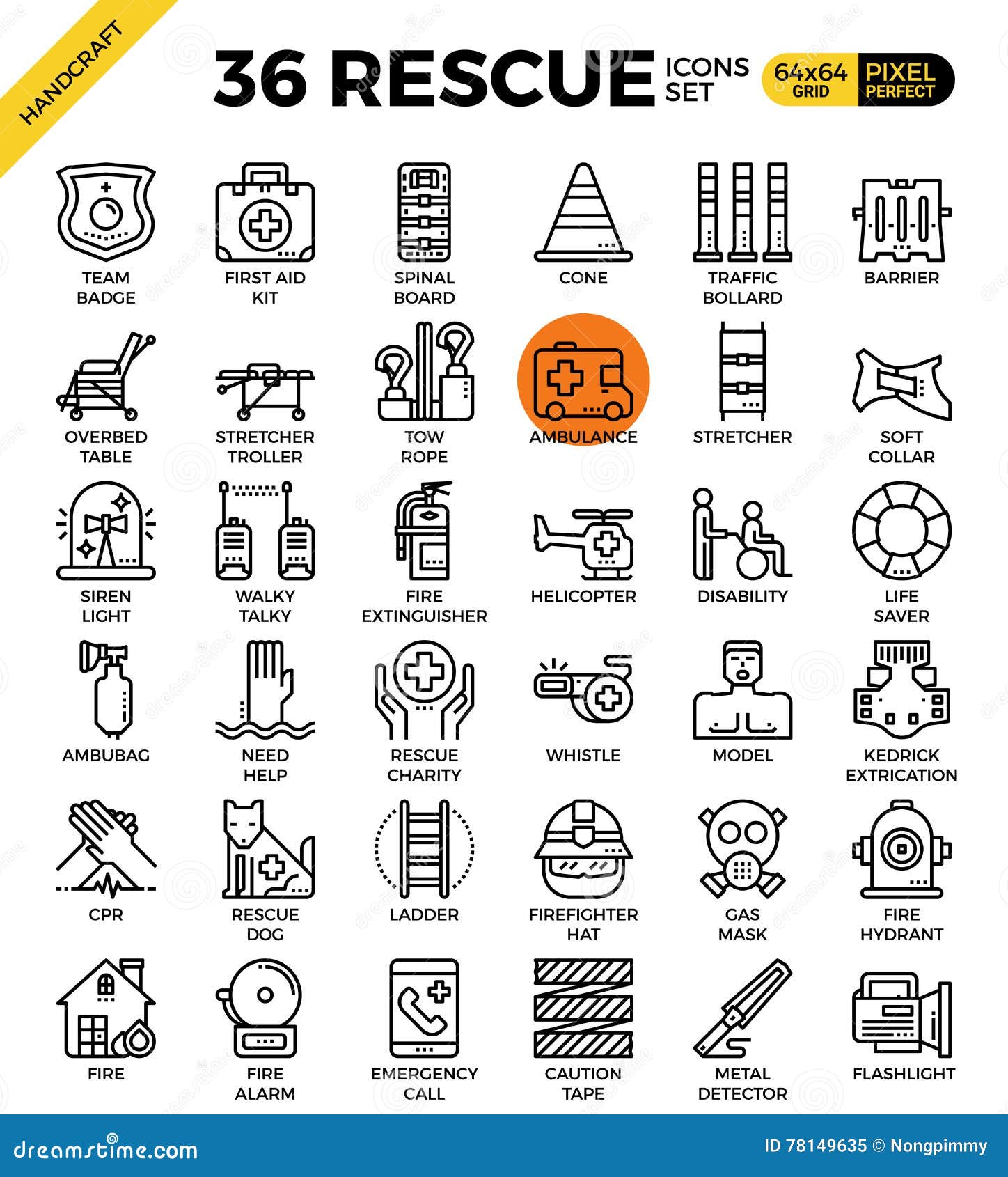 Iconos Del Concepto Del Rescate Ilustración del Vector - Ilustración de ...