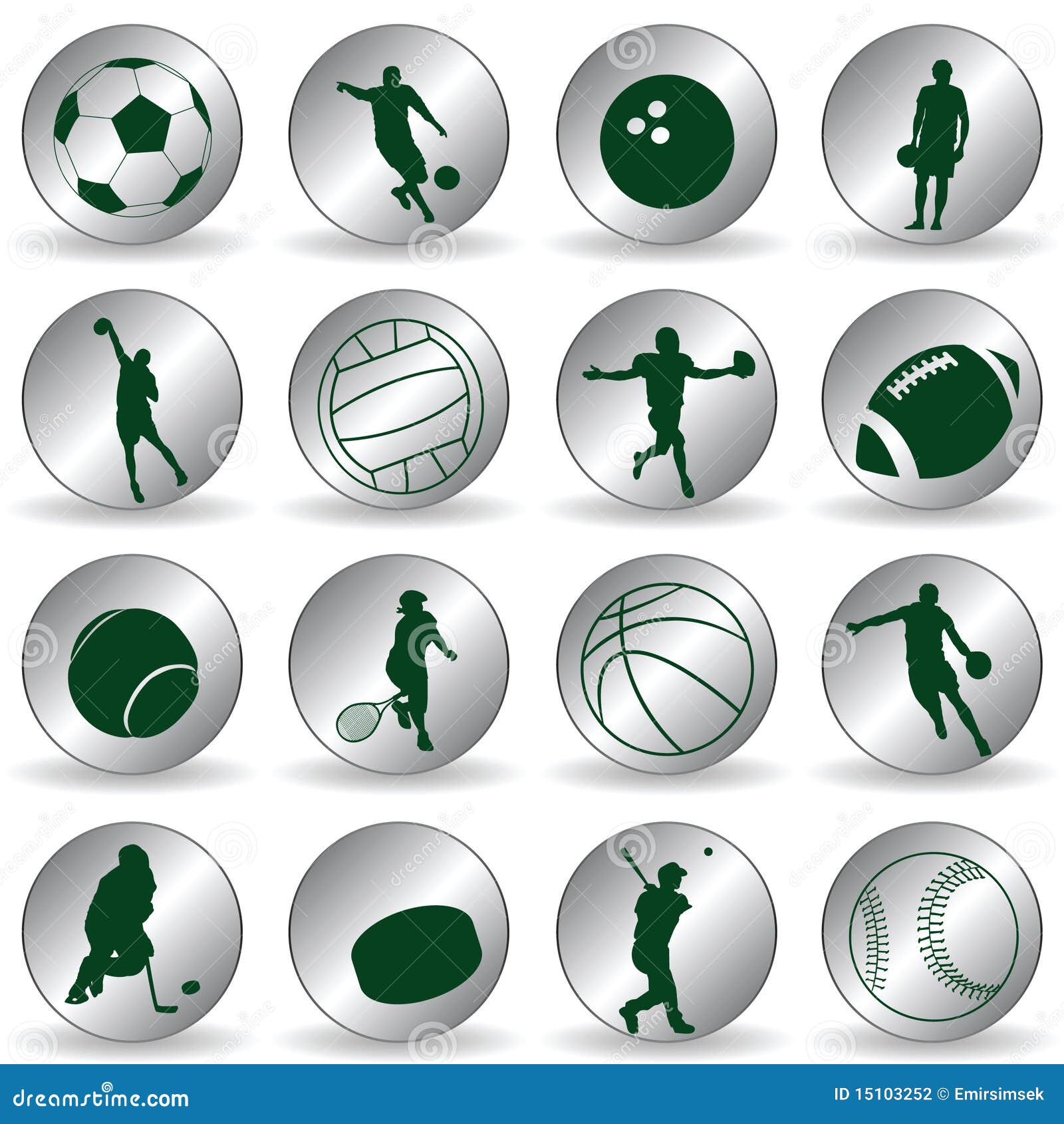 Iconos del deporte ilustración del vector. Ilustración de conjunto ...