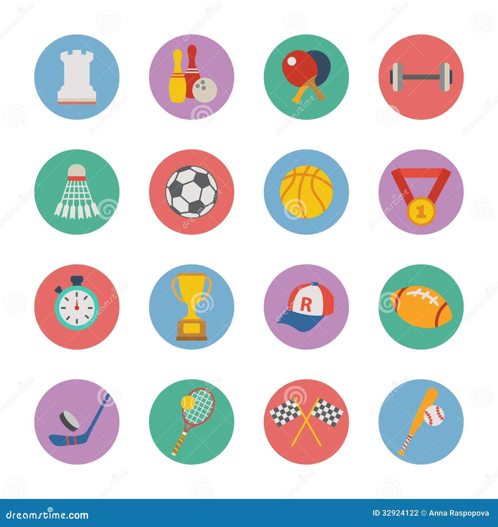 Iconos del deporte ilustración del vector. Ilustración de ejercicio ...