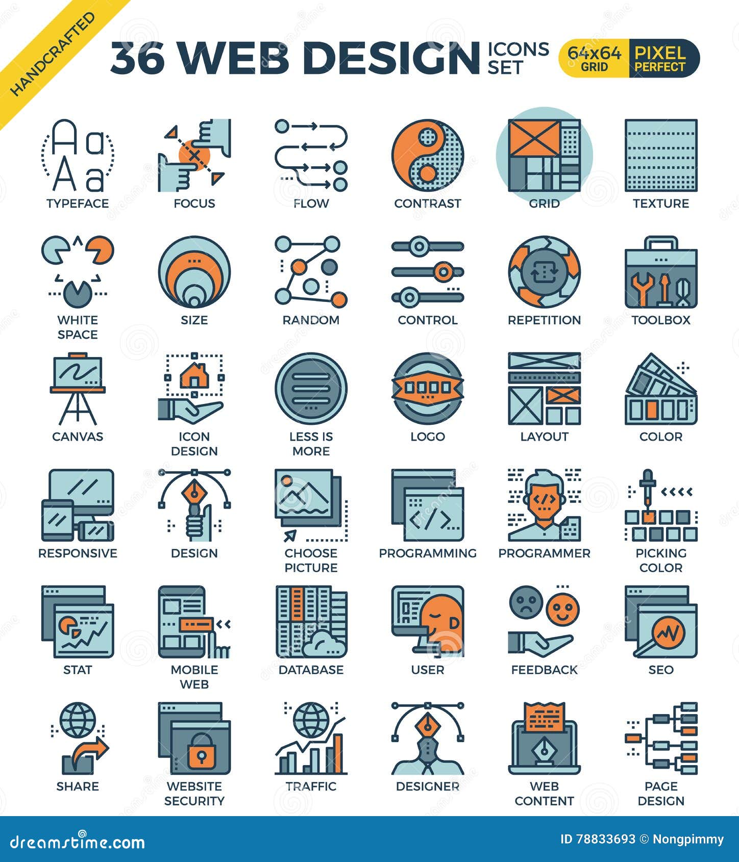 Iconos del diseño web ilustración del vector. Ilustración de contorno ...