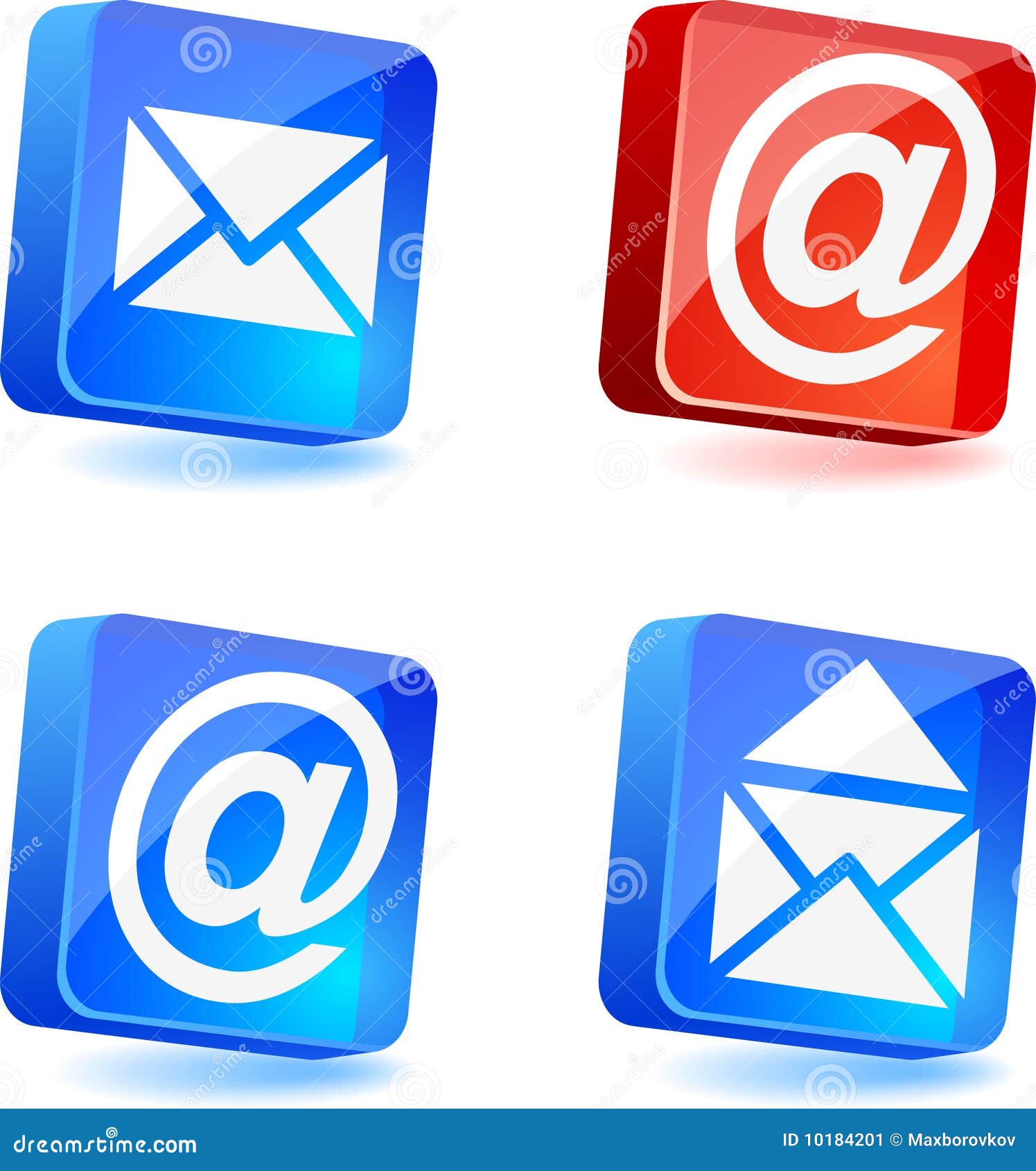 Iconos del email. ilustración del vector. Ilustración de forma - 10184201