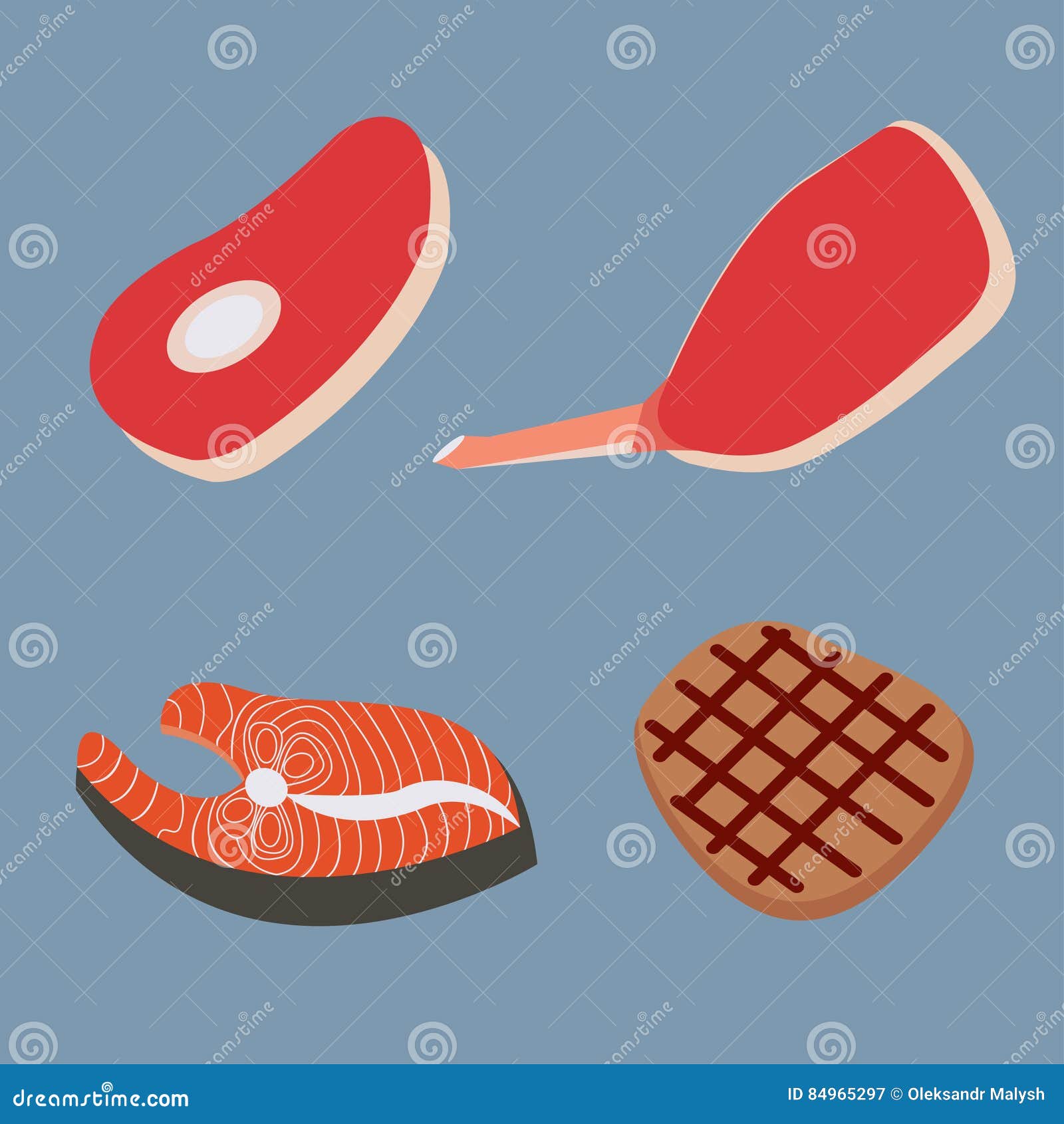 Iconos del filete fijados ilustración del vector. Ilustración de ...