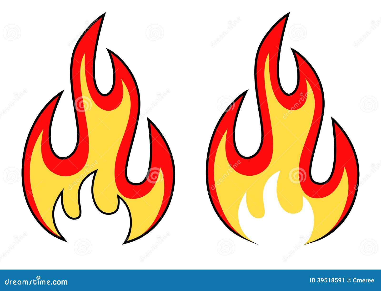 Iconos del fuego ilustración del vector. Ilustración de historieta ...
