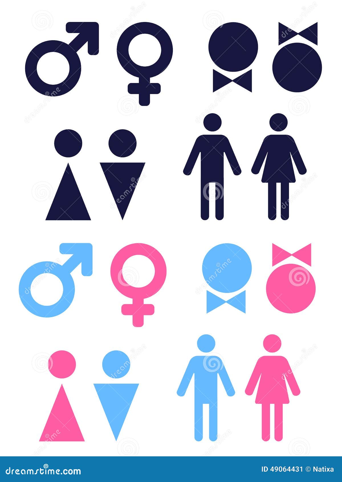 Iconos del género ilustración del vector. Ilustración de armario - 49064431