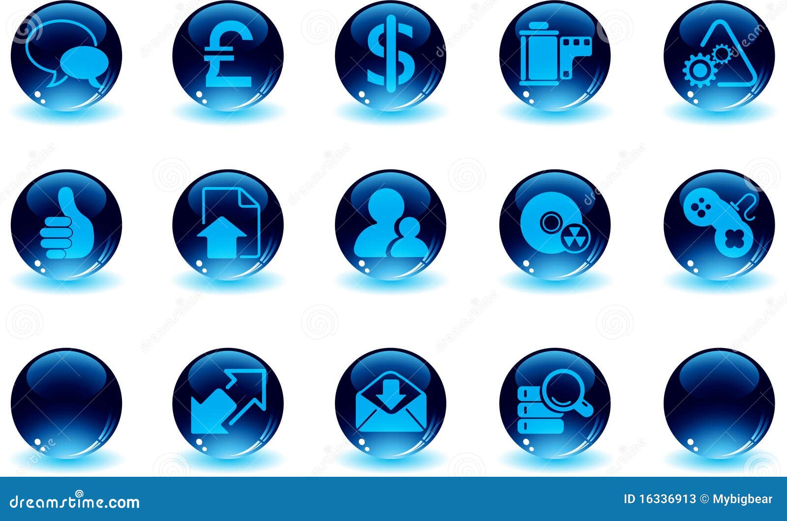 Iconos del Internet ilustración del vector. Ilustración de icono - 16336913