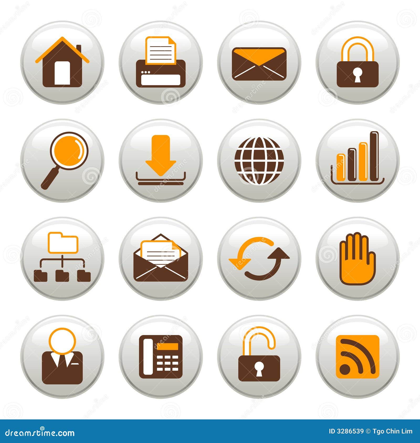 Iconos del Internet ilustración del vector. Ilustración de negocios ...