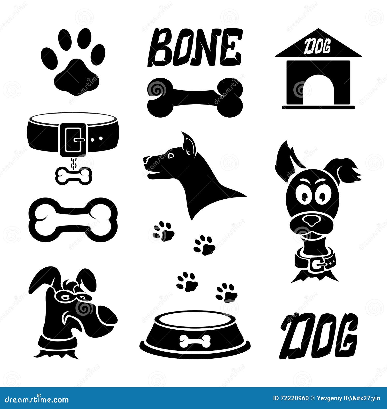 Iconos Del Perro Ilustraciones Stock, Vectores, Y Clipart – (16,423 ...