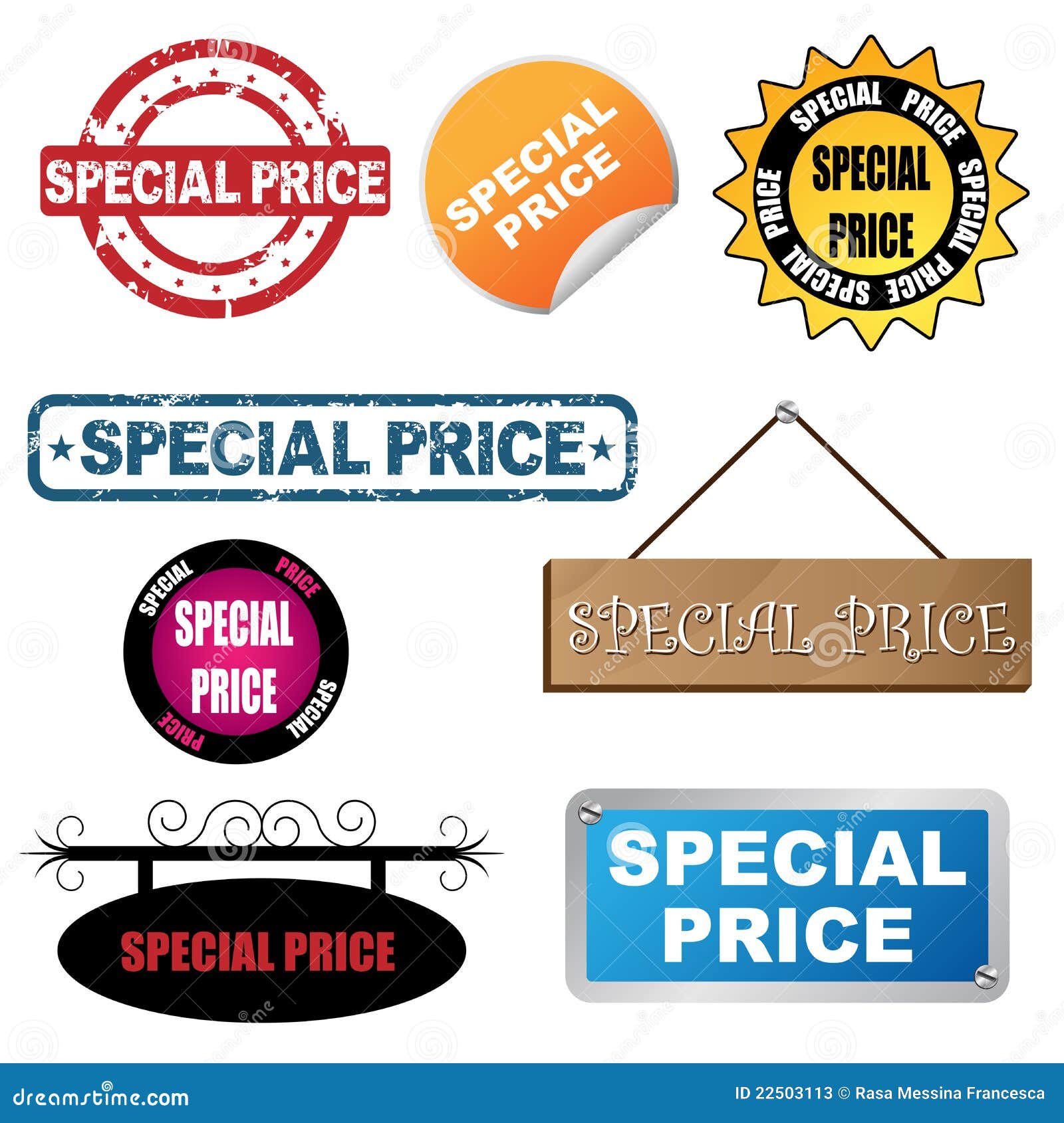 Iconos del precio especial ilustración del vector. Ilustración de ...