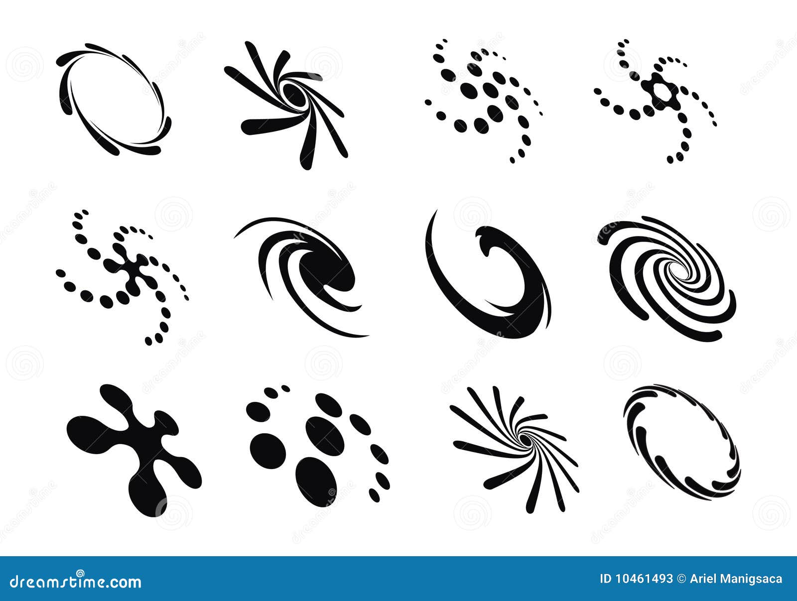 Iconos Del Remolino Del Web Ilustración del Vector - Ilustración de ...