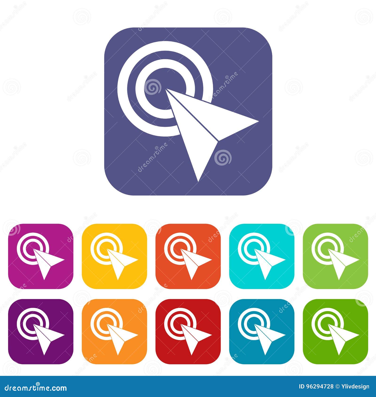 Iconos del tecleo fijados ilustración del vector. Ilustración de rojo ...