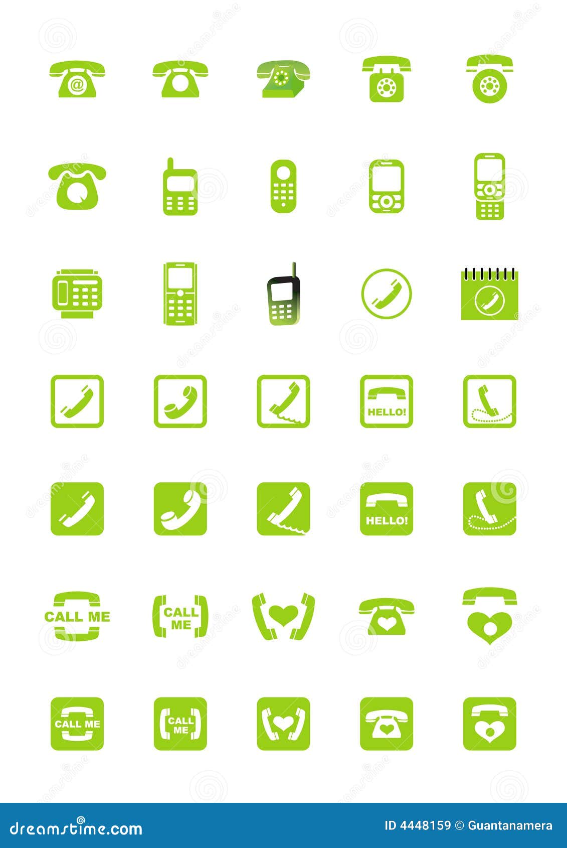 Iconos del teléfono ilustración del vector. Ilustración de negocios ...