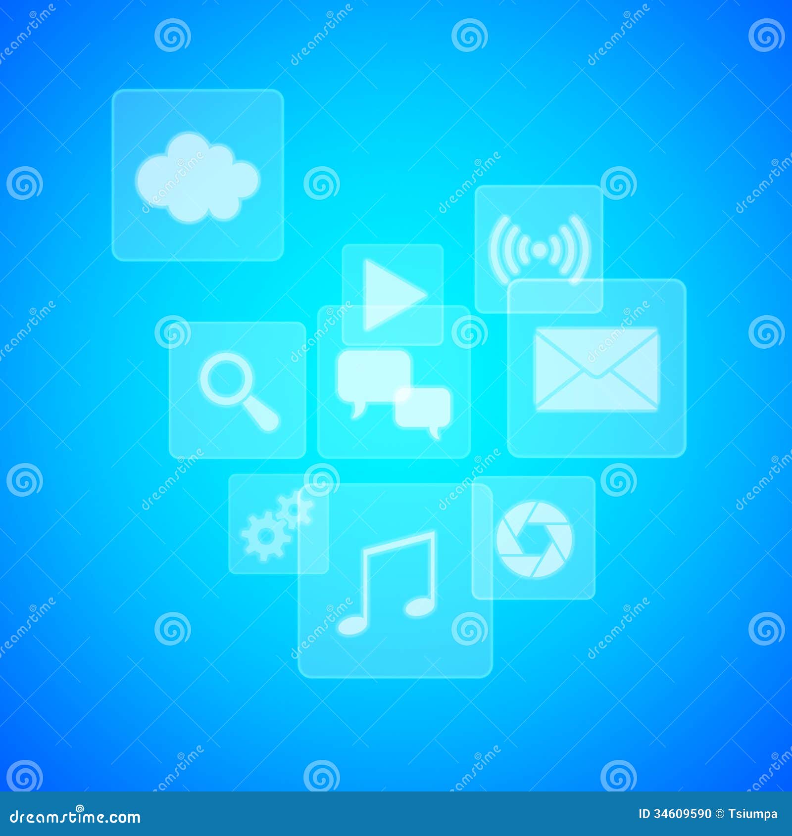 Iconos del uso stock de ilustración. Ilustración de teléfono - 34609590