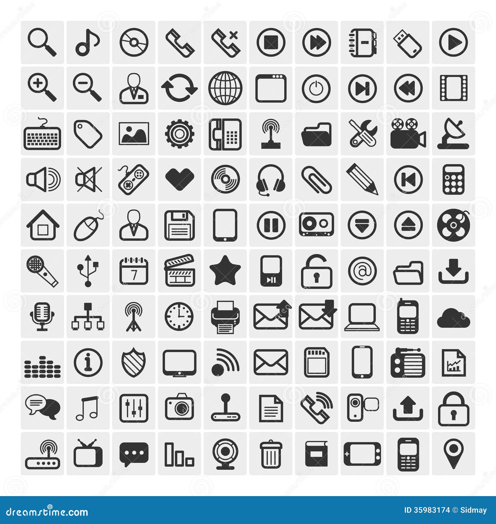 25 iconos del vector ilustración del vector. Ilustración de estrella ...