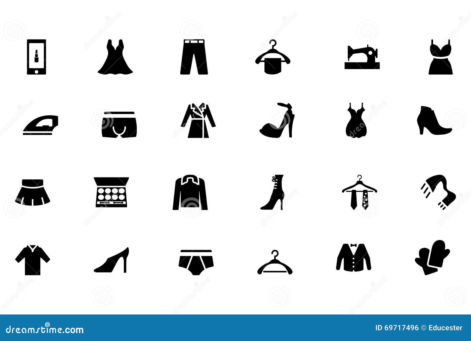 Iconos 3 Del Vector De La Moda Stock de ilustración - Ilustración de ...