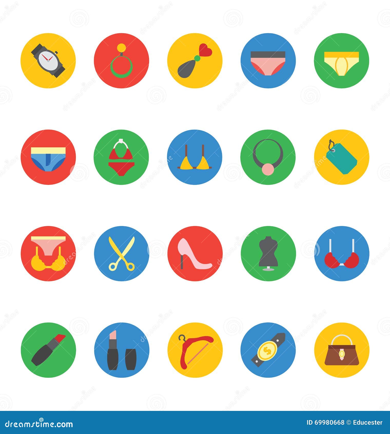 Iconos 1 Del Vector De La Moda Stock de ilustración - Ilustración de ...