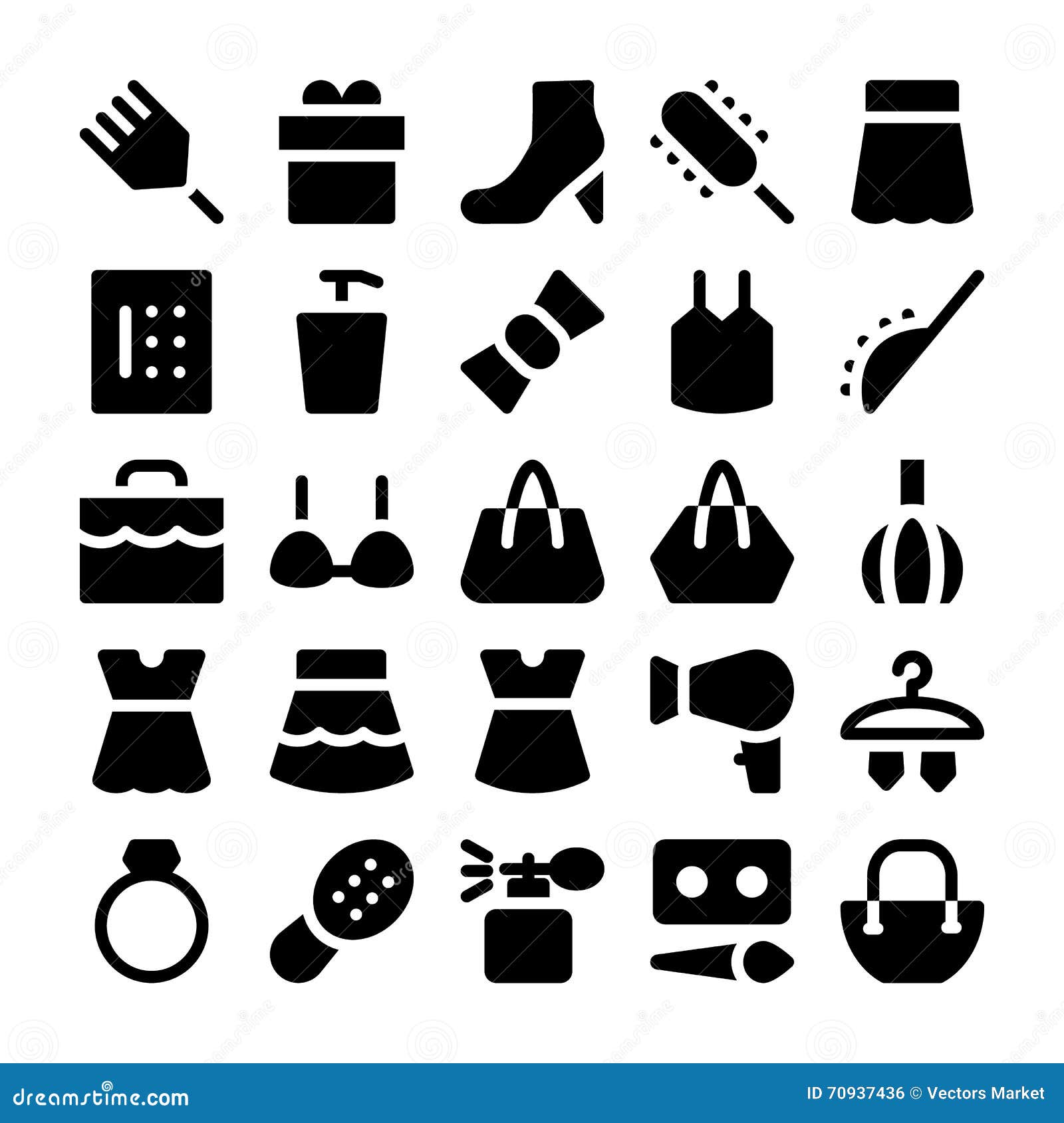 Iconos 6 Del Vector De La Moda Stock de ilustración - Ilustración de ...