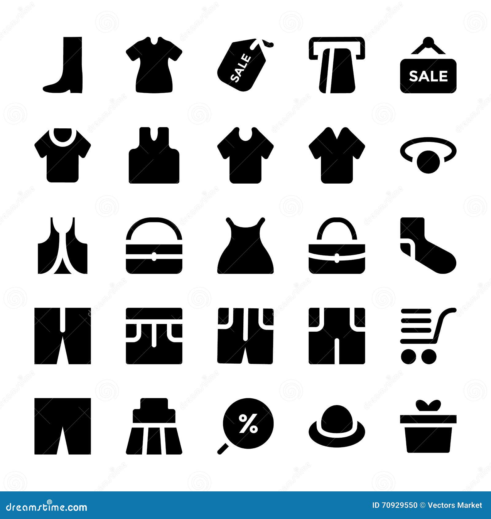 Iconos 10 Del Vector De La Ropa Stock de ilustración - Ilustración de ...