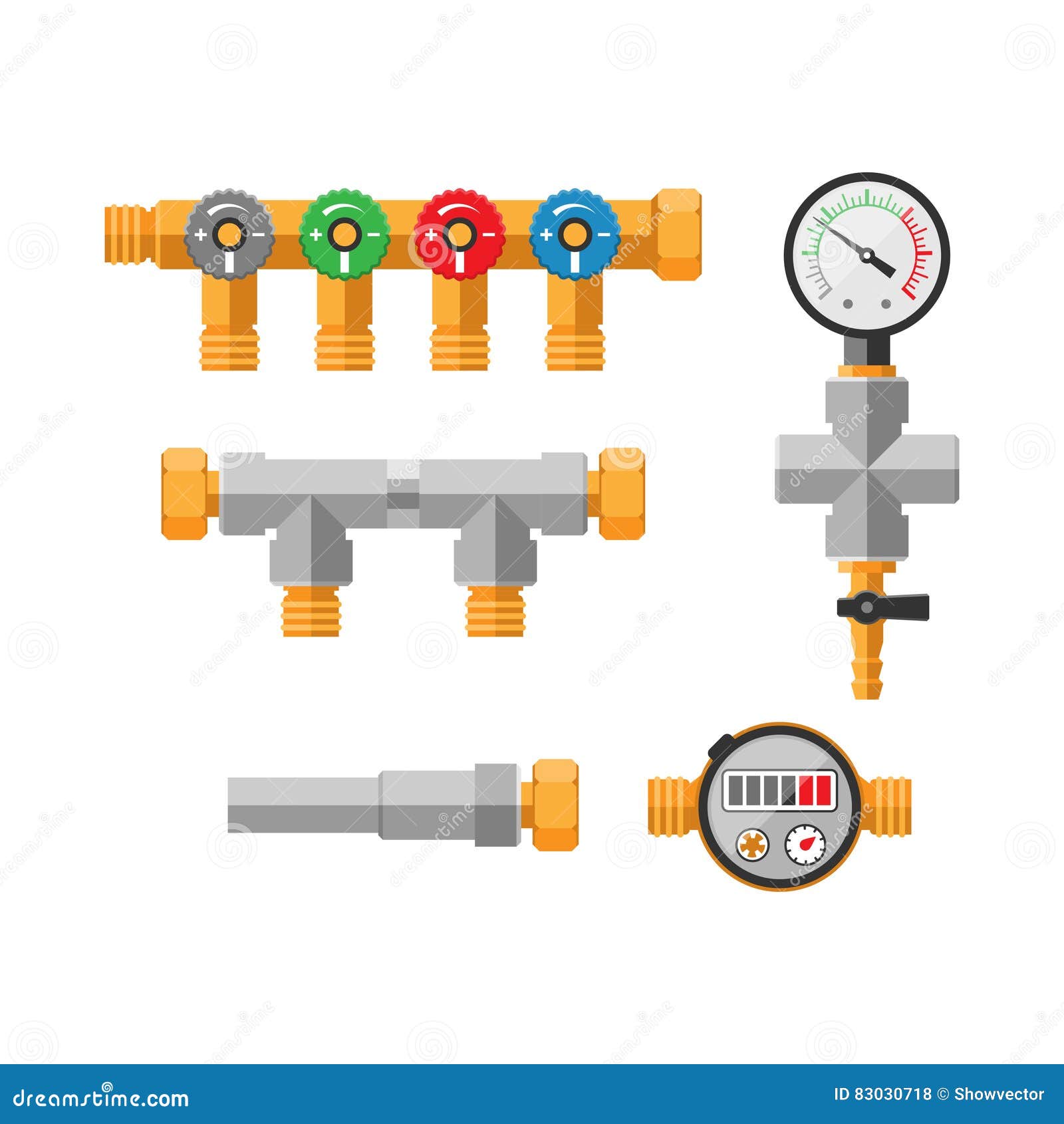 Iconos Del Vector De Los Tubos Ilustración del Vector - Ilustración de ...