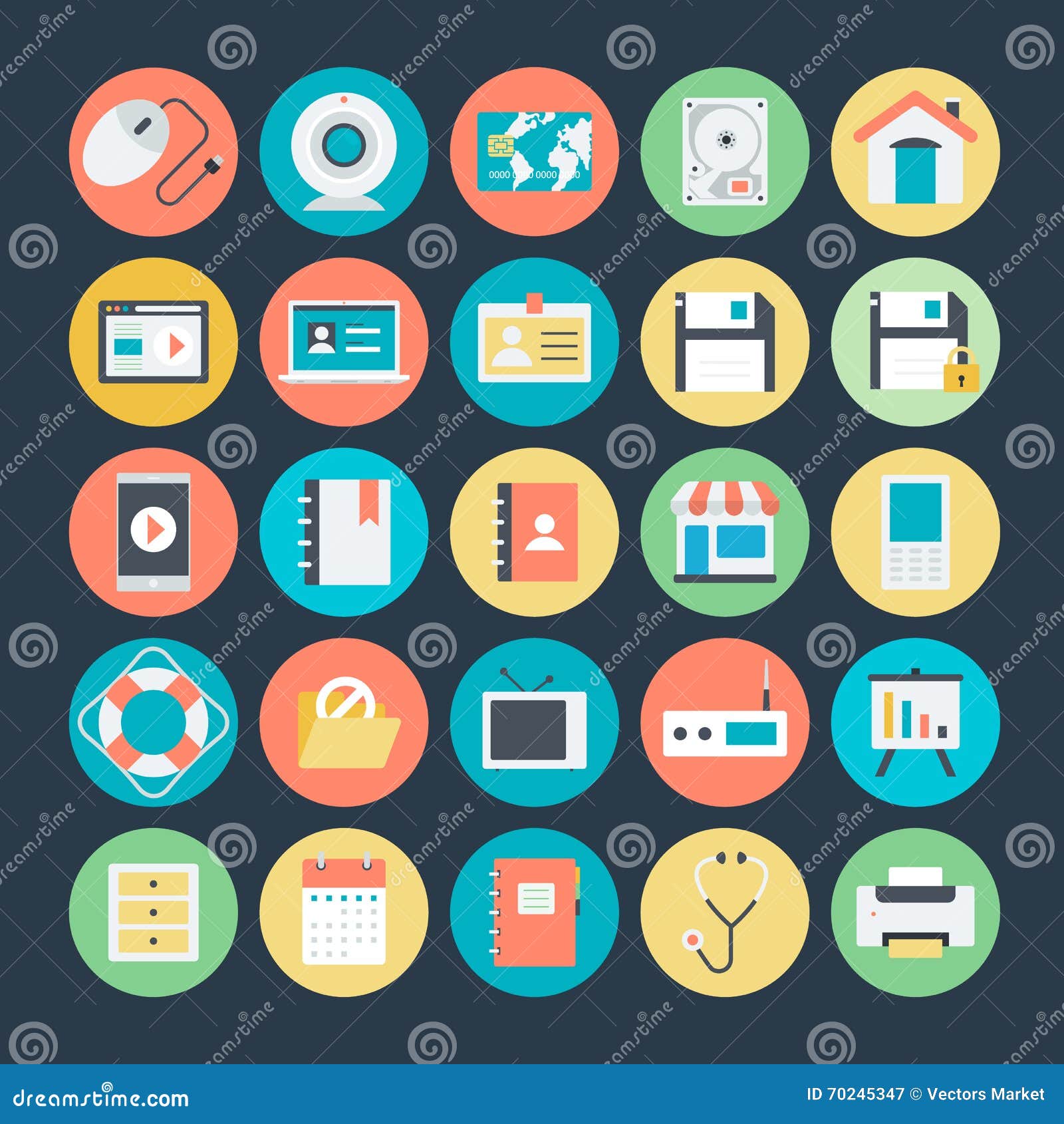 Iconos 1 Del Vector Del Web Stock de ilustración - Ilustración de ...