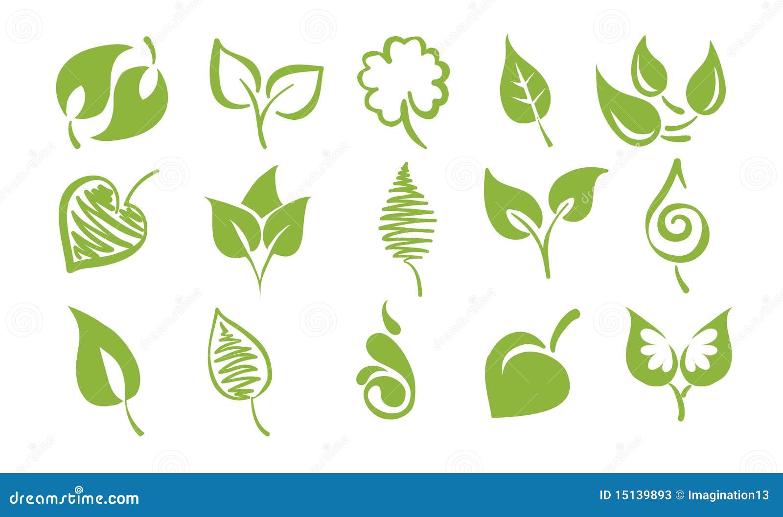 Iconos del vector - hojas ilustración del vector. Ilustración de ...