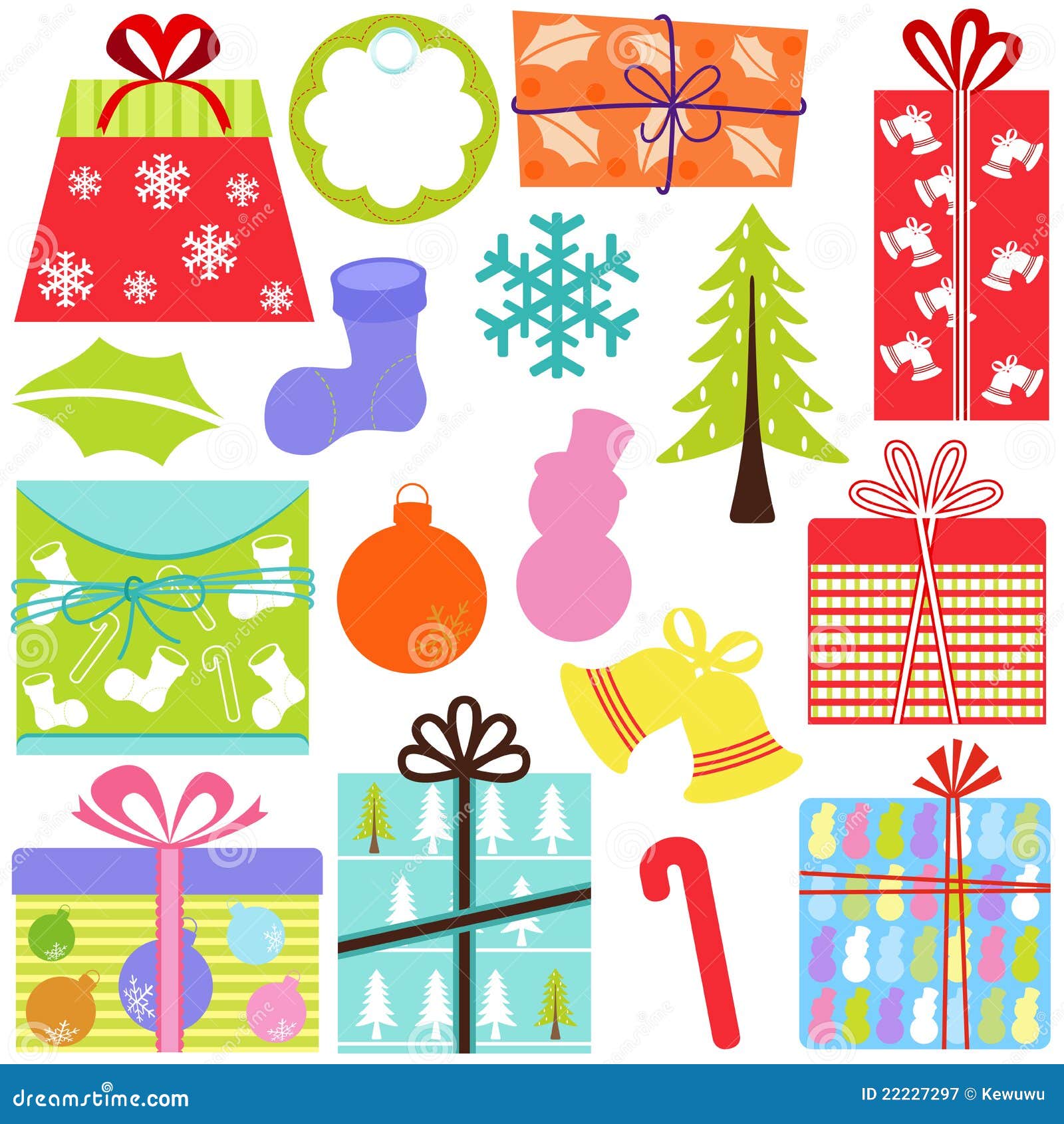 Iconos Del Vector: Rectángulos De Regalo (presente), La Navidad ...