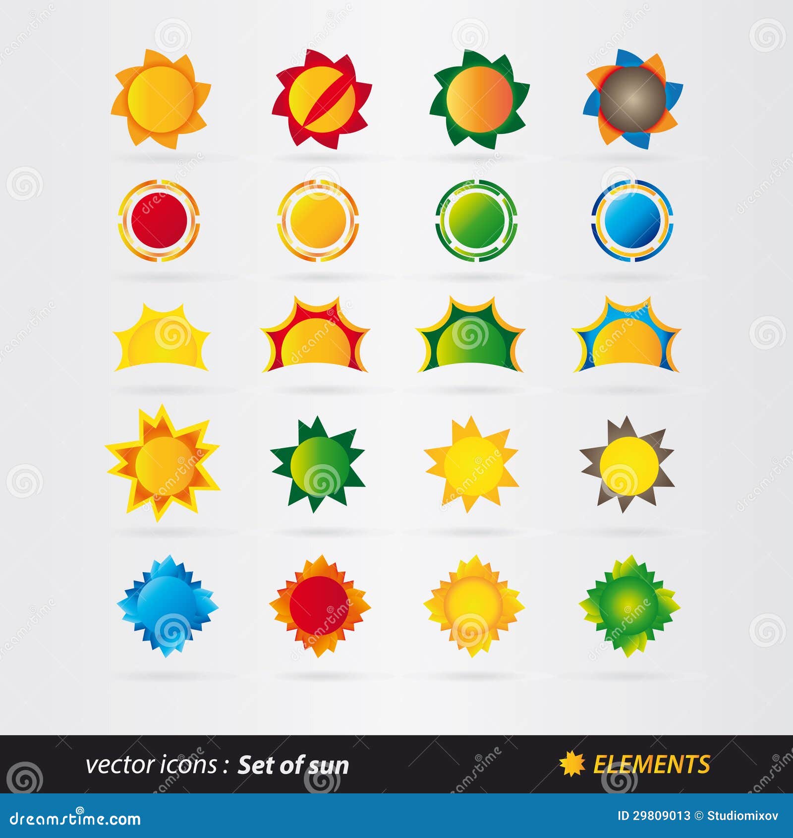 Sistema del vector del sol ilustración del vector. Ilustración de ...