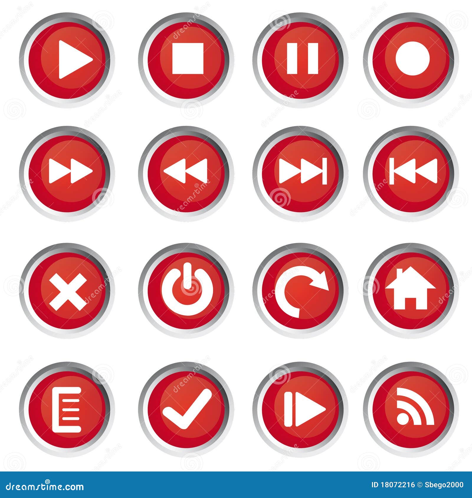 Iconos del Web, botones ilustración del vector. Ilustración de elemento ...