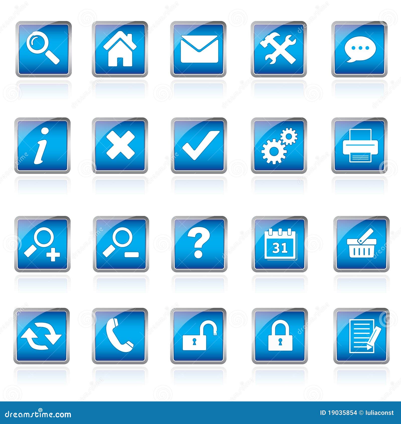 Iconos del Web, botones ilustración del vector. Ilustración de ...