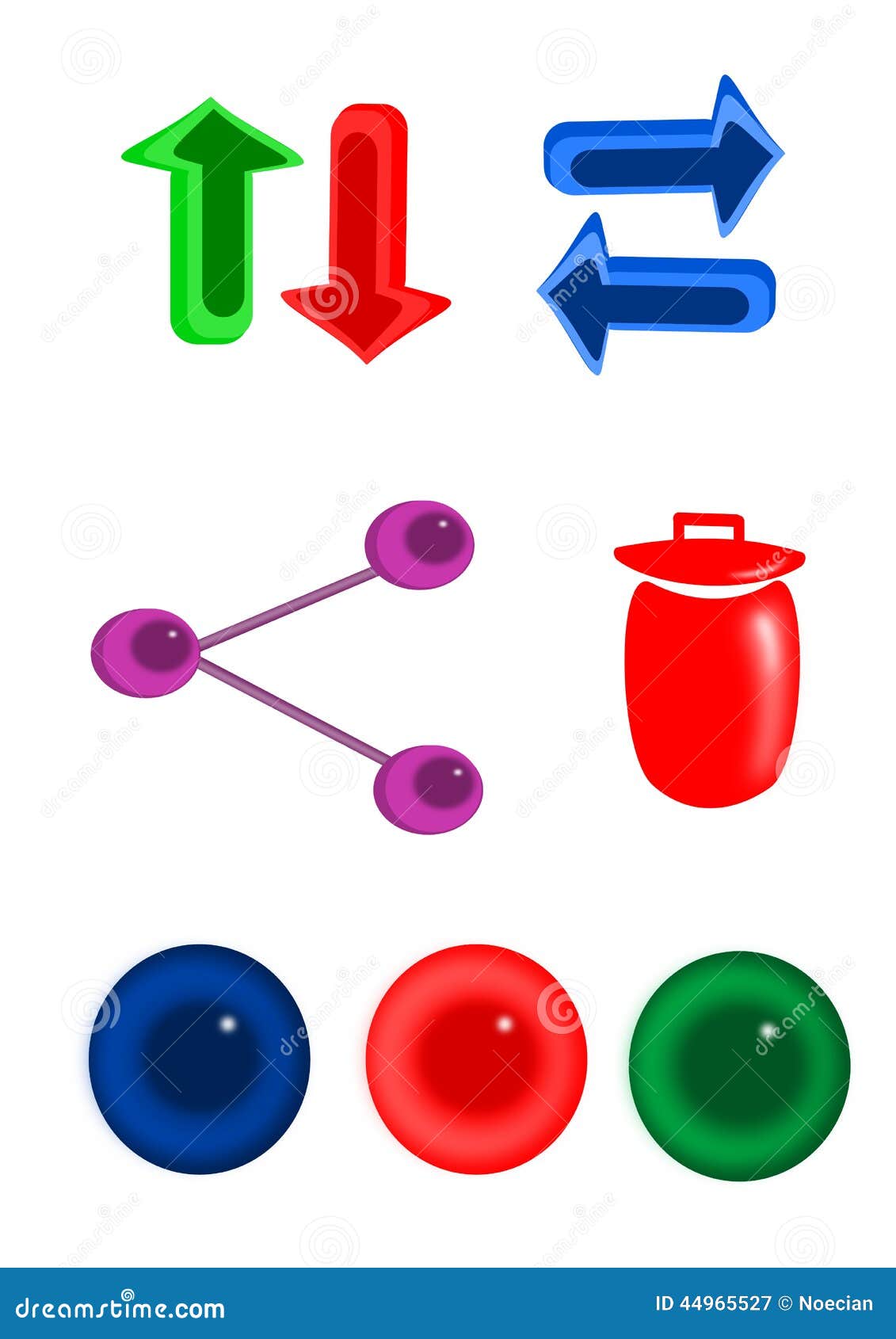 Iconos Del Web, Propósito Colorido, Multi, Usos Ilustración del Vector ...