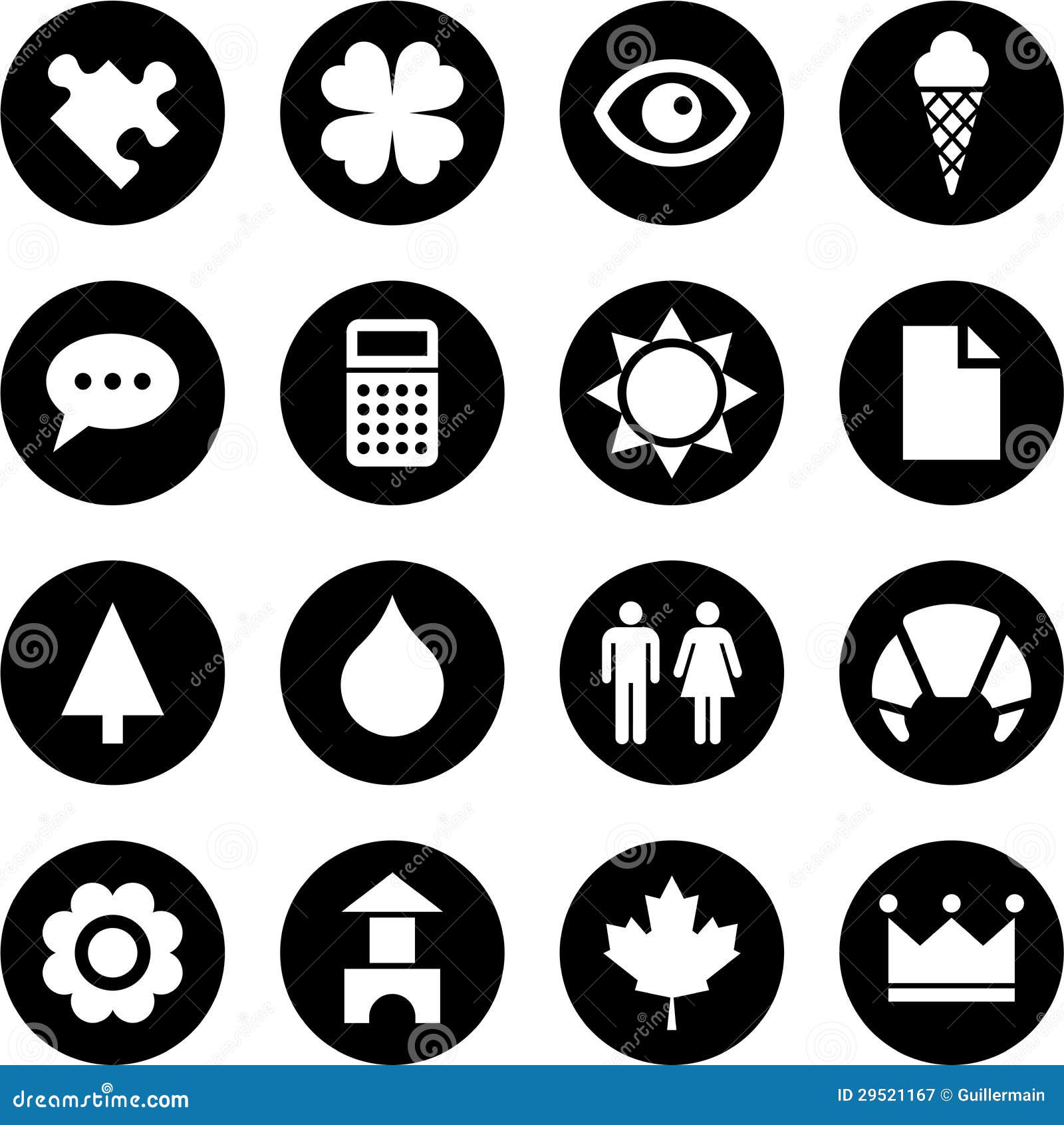 Iconos en círculos ilustración del vector. Ilustración de gente - 29521167