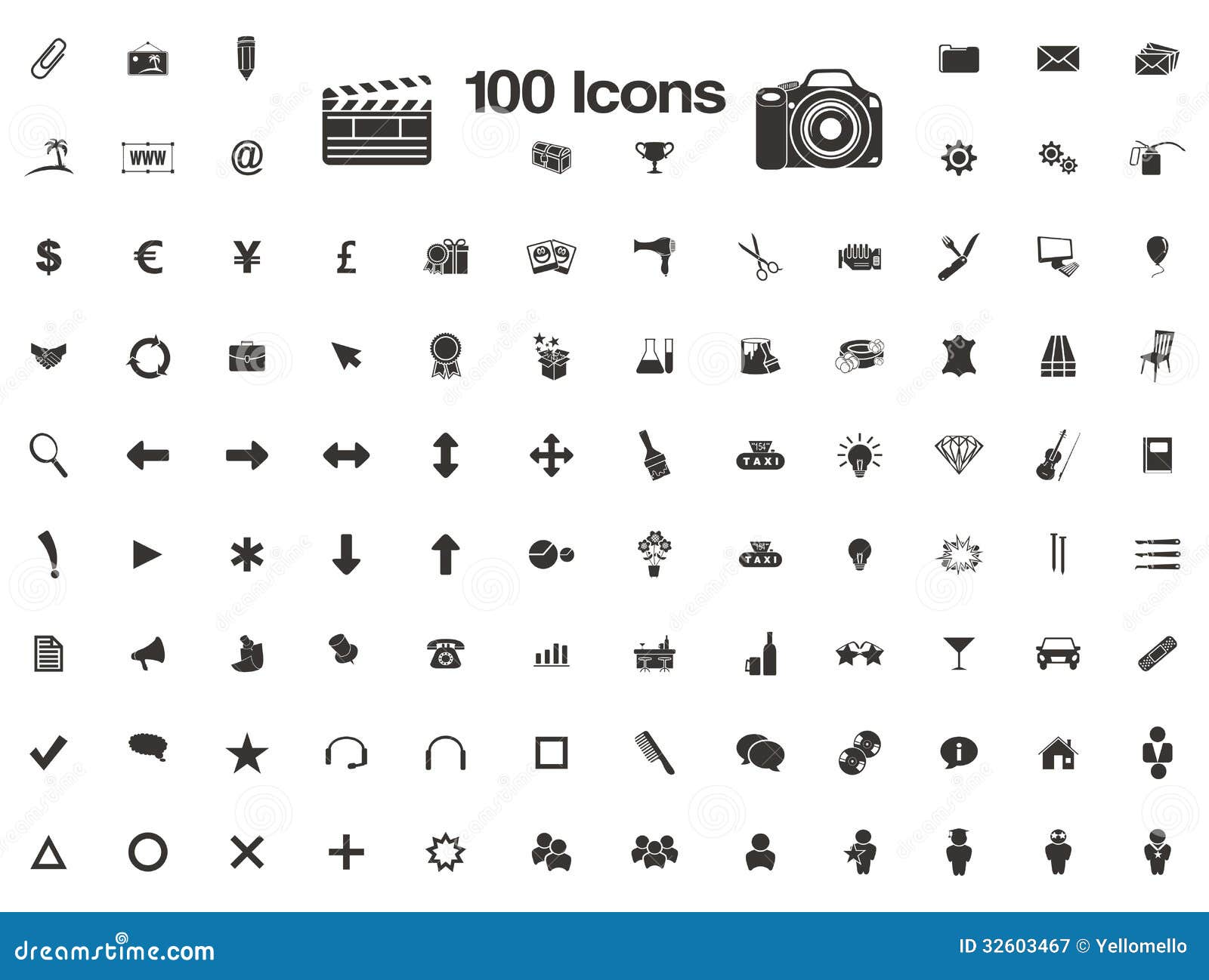 100 iconos - favicon ilustración del vector. Ilustración de compras ...