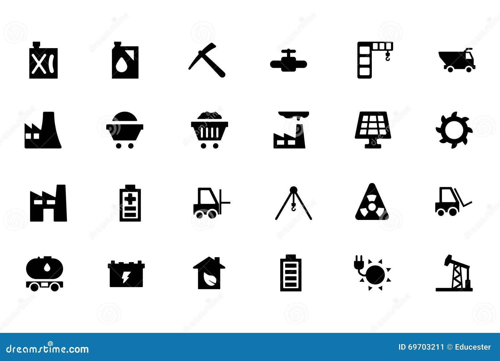Iconos Industriales 2 Del Vector Stock de ilustración - Ilustración de ...