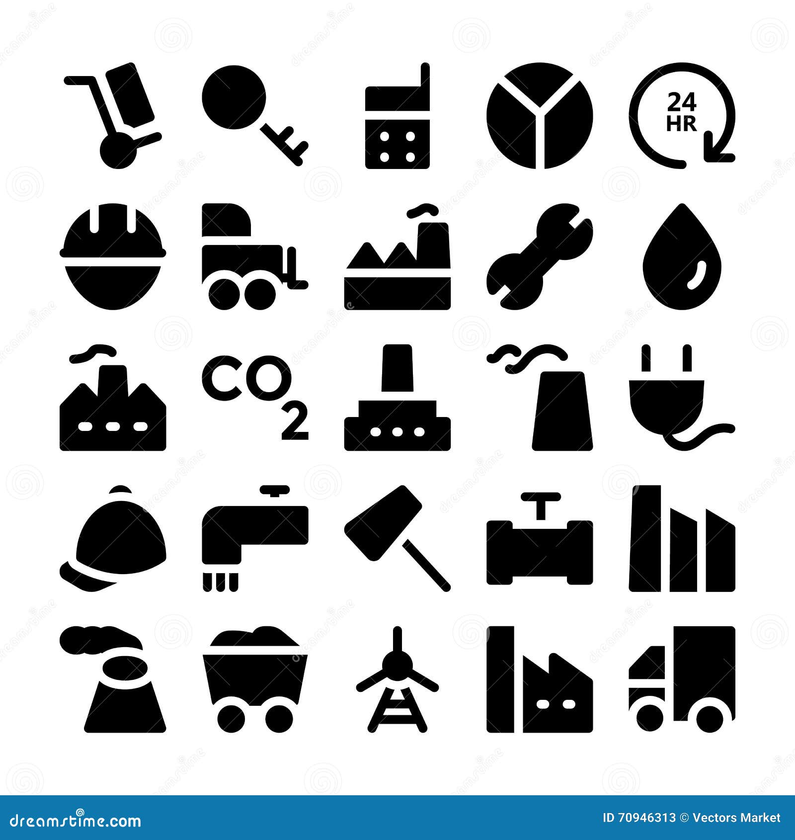Iconos Industriales 8 Del Vector Stock de ilustración - Ilustración de ...