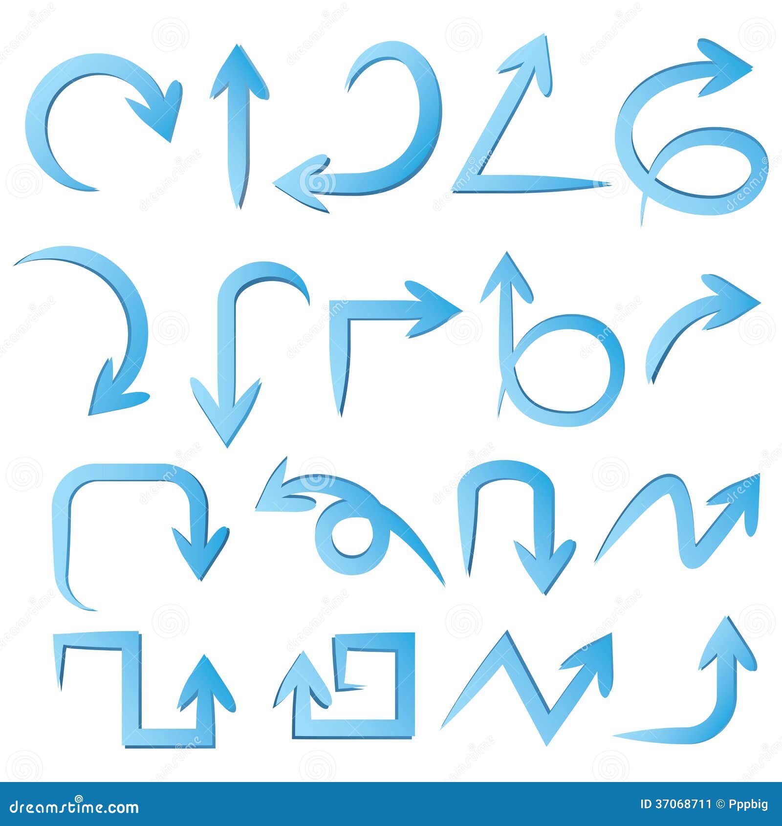 Iconos lisos de la flecha stock de ilustración. Ilustración de pegajoso ...