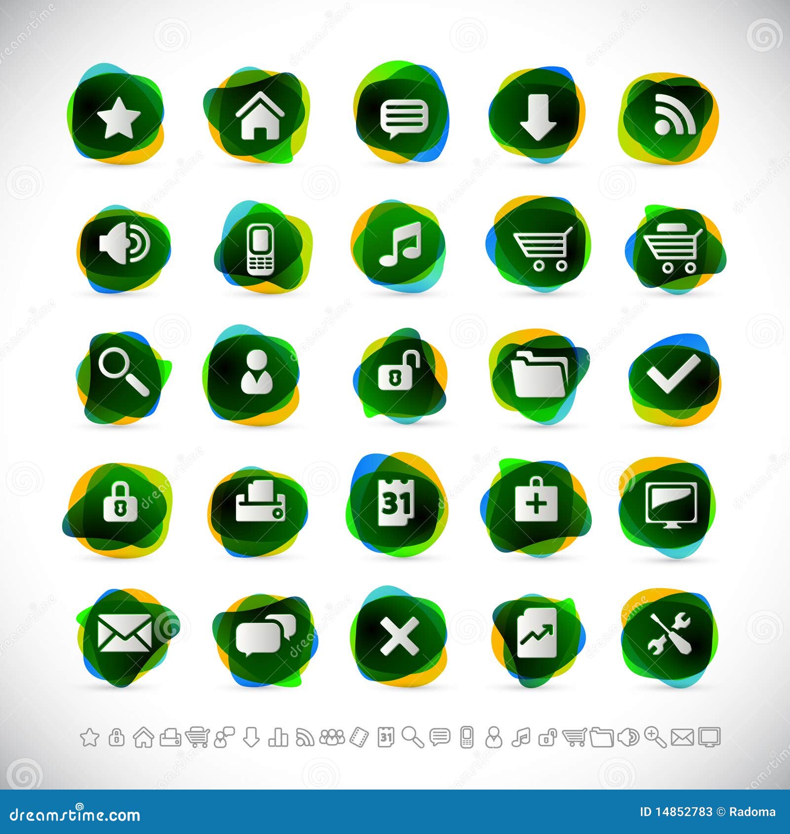 Iconos modernos ilustración del vector. Ilustración de multimedias ...