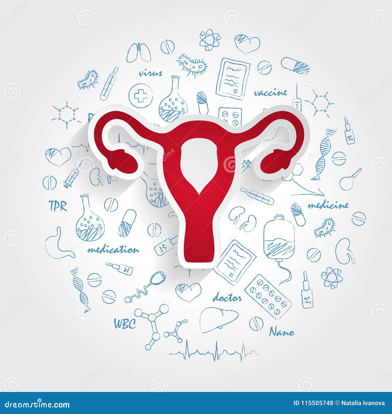 Iconos Para Las Especialidades Médicas Concepto De Ginecología Y Del