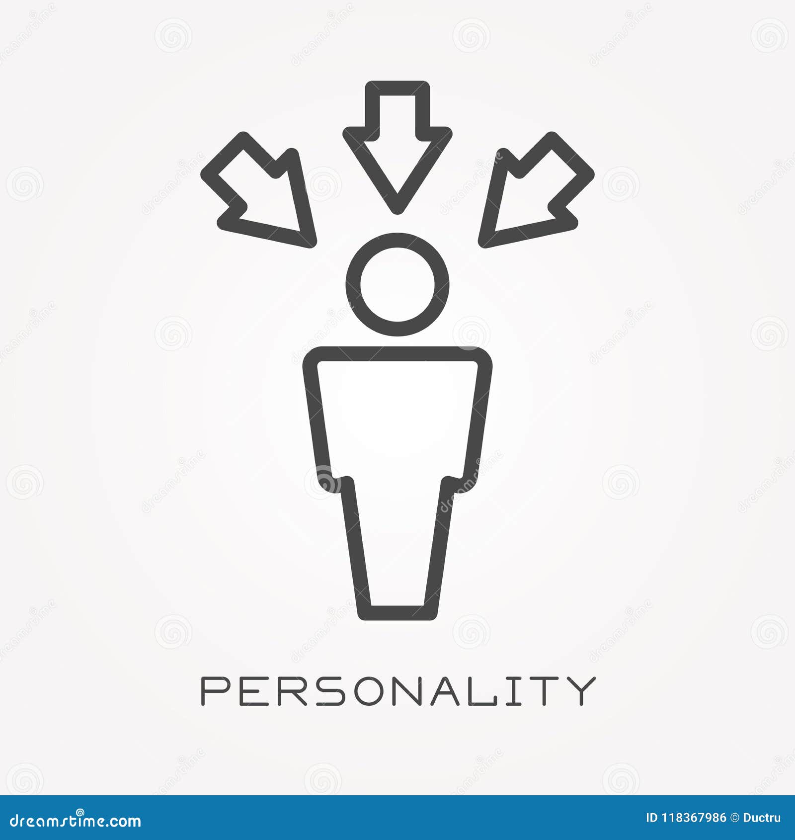 Iconos Planos Del Vector Con Personalidad Ilustración del Vector ...