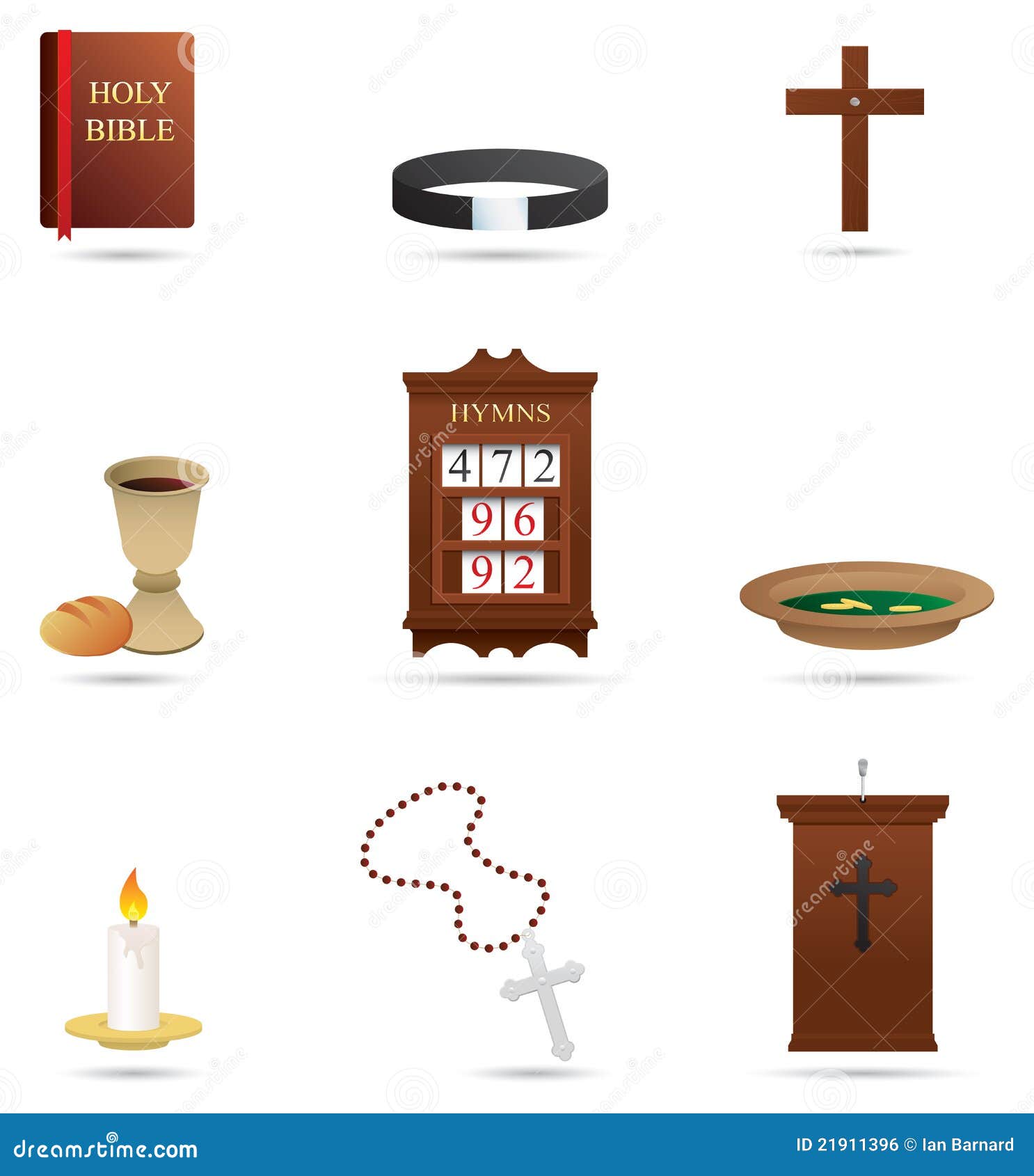 Iconos Religiosos Cristianos Ilustración del Vector - Ilustración de ...