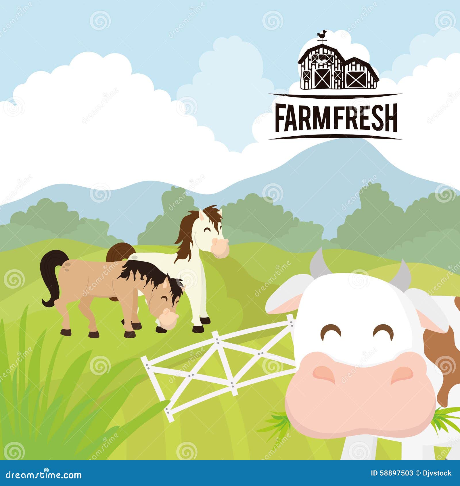 Iconos Rurales Y De La Granja Ilustración del Vector - Ilustración de ...