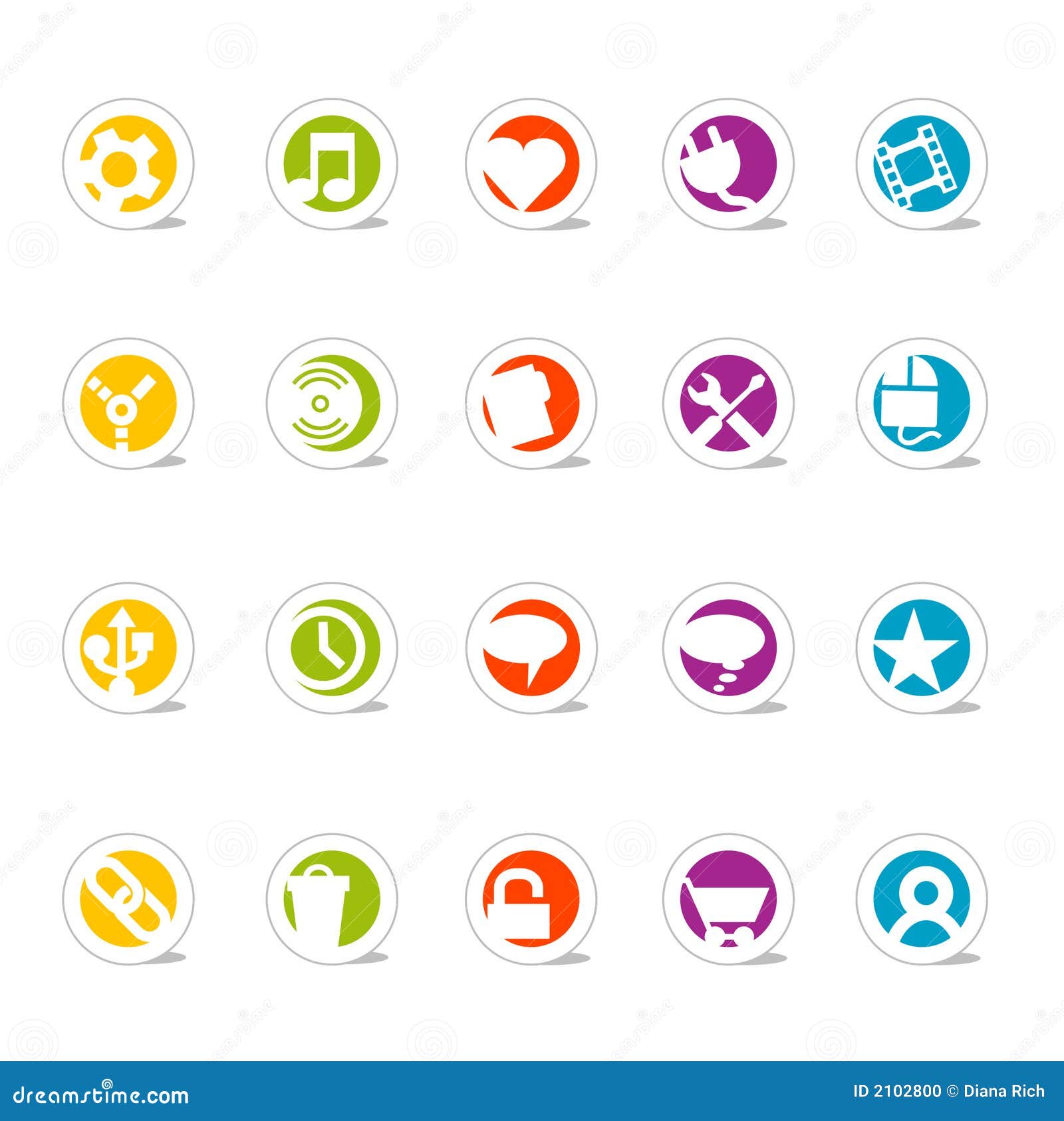 Iconos Simples 2 (vector) Del Web Ilustración del Vector - Ilustración ...