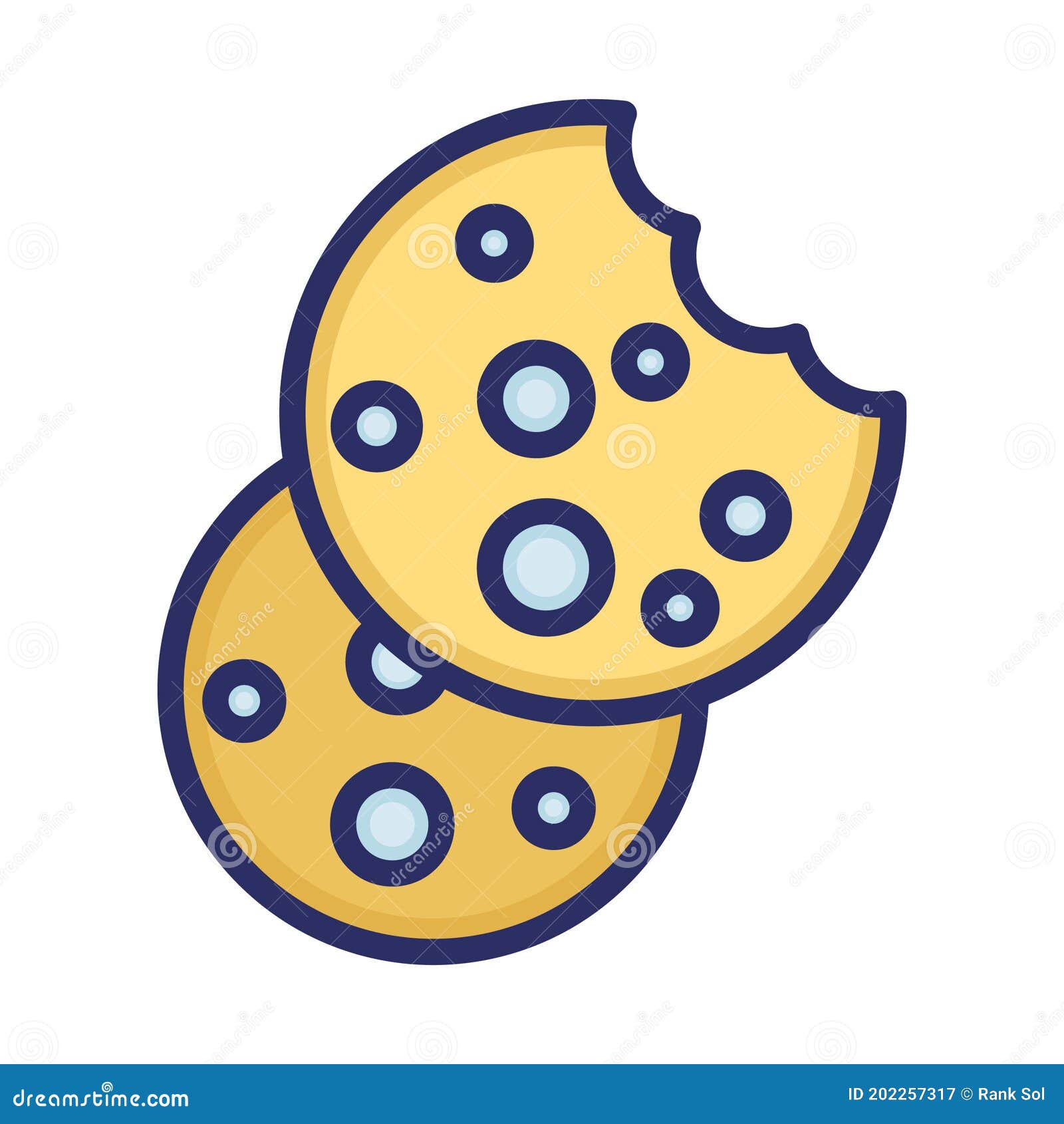 Iconos Vectoriales Completamente Editables Para Galletas Ilustración ...