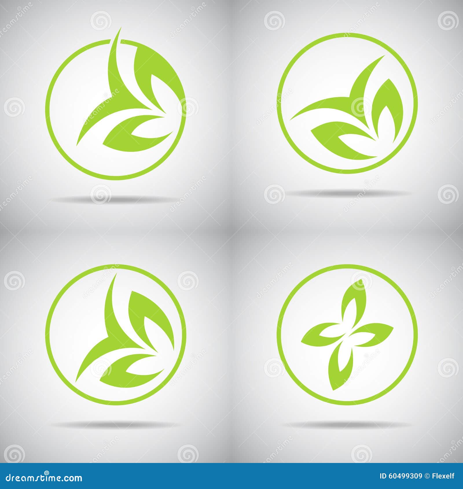 Iconos verdes ilustración del vector. Ilustración de simplicidad - 60499309