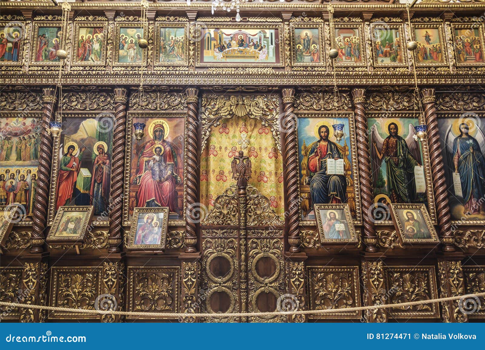 The Iconostasis in the Monastery of the Temptation on the Mountain ...
