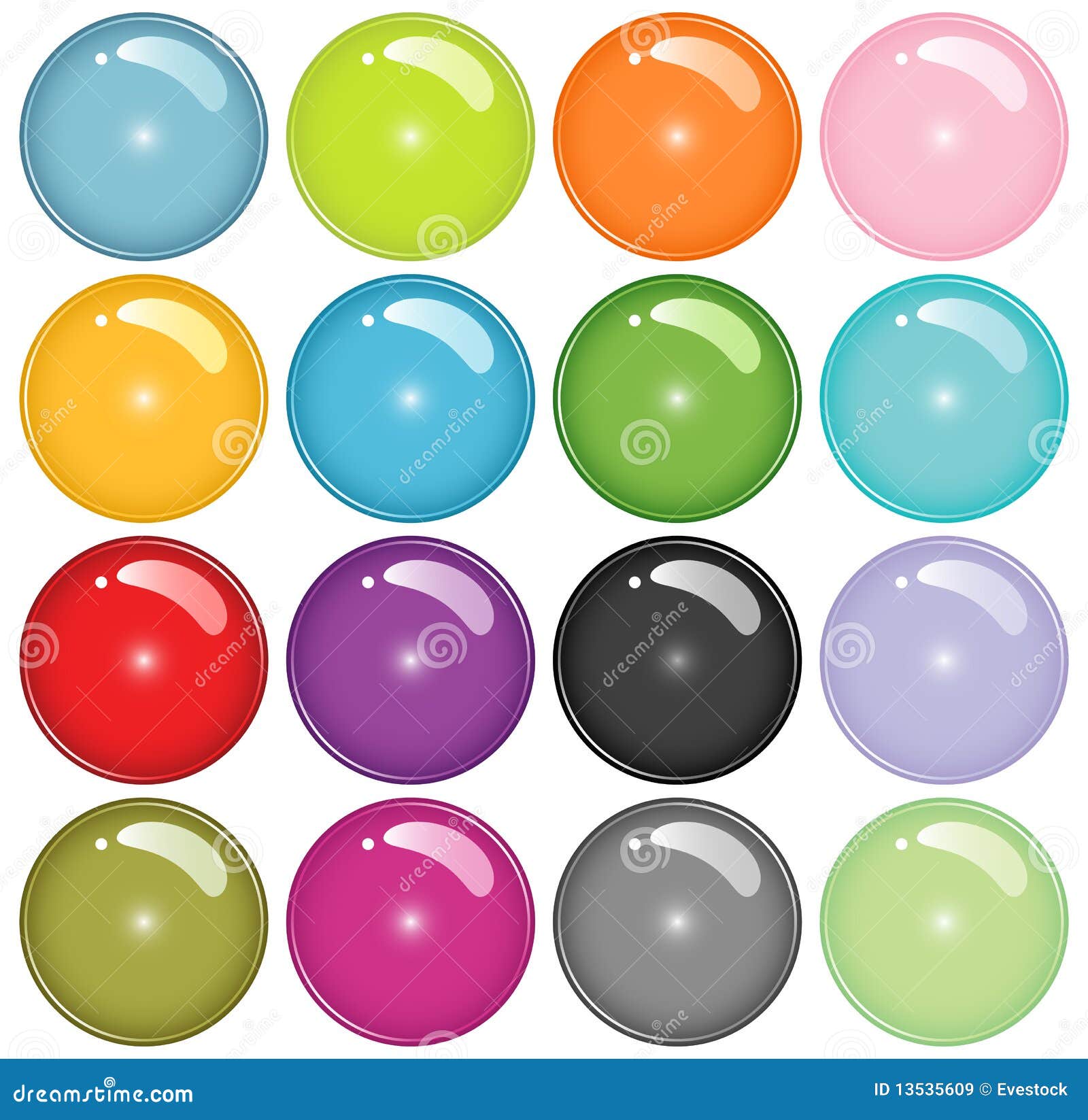 Icons stock vector. Illustration of template, bubbles - 13535609