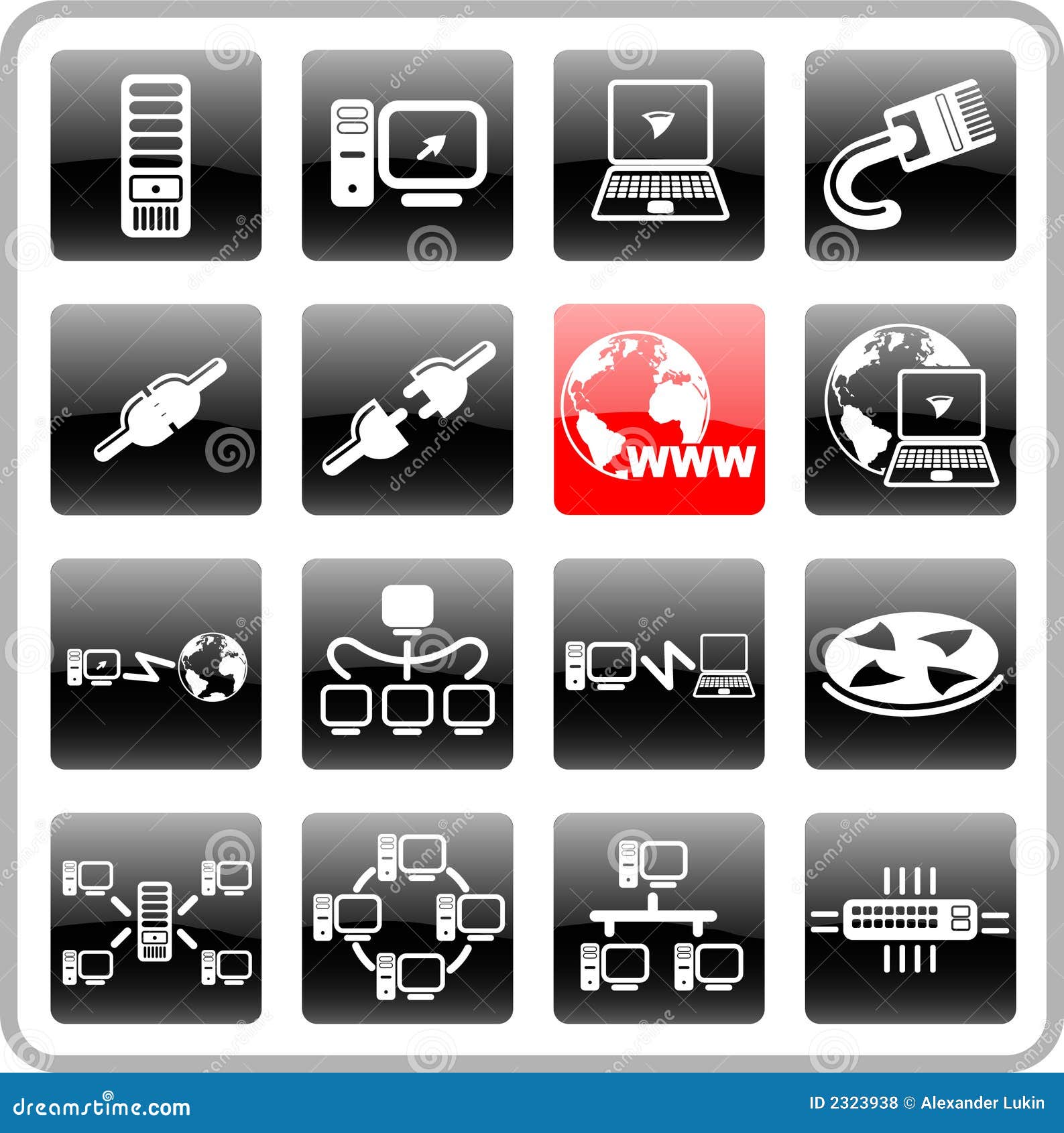 Icons stock vector. Illustration of star, computer, client - 2323938